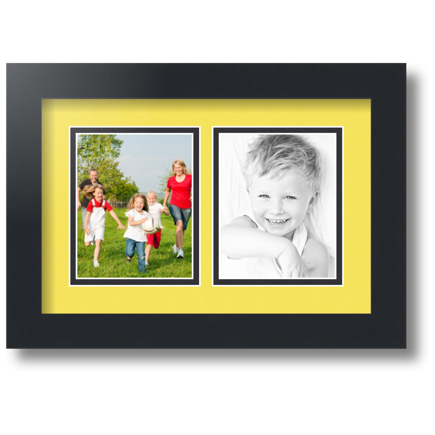 ArtToFrames Collage Photo Picture Frame with 2 - 4x5 Openings, Framed ...