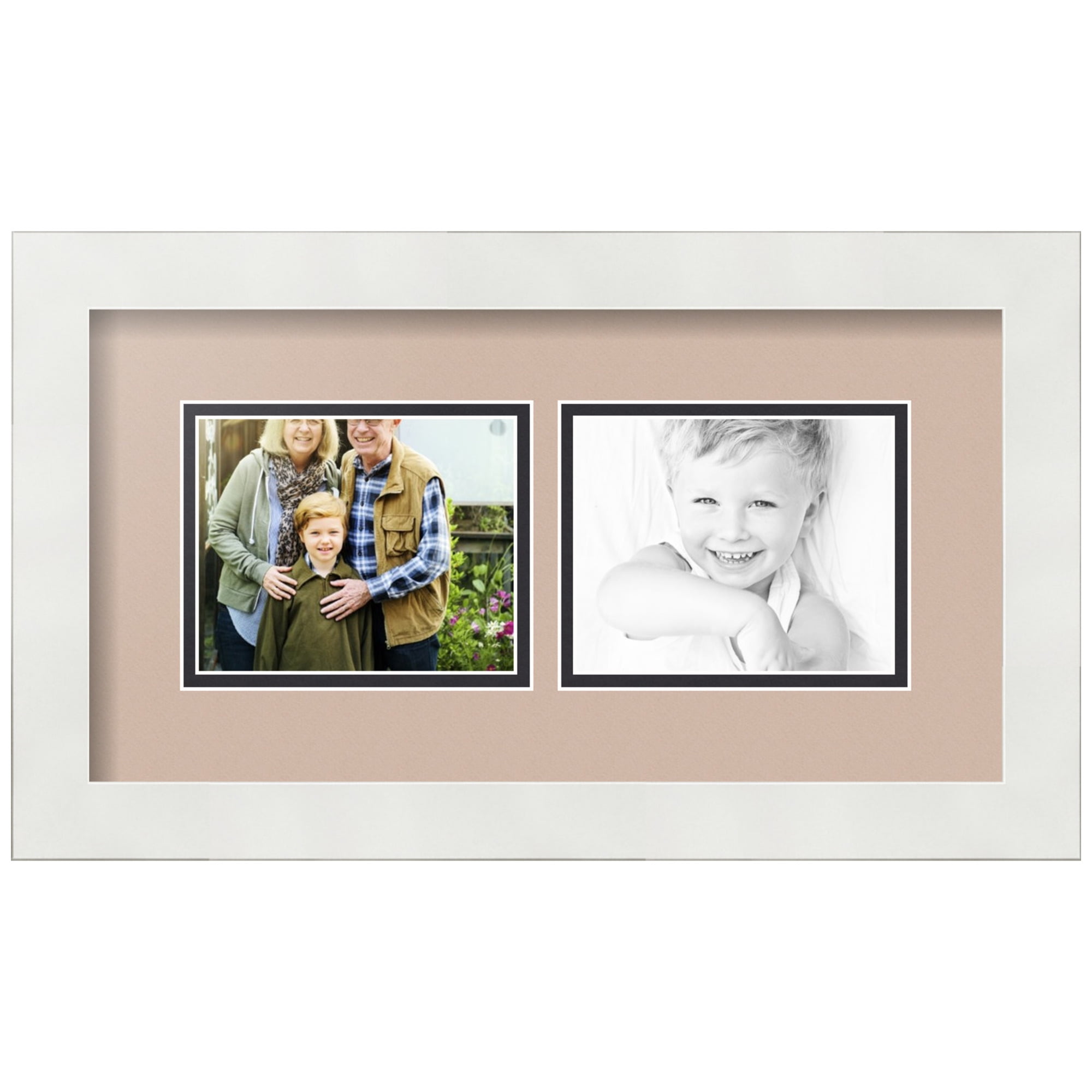 ArtToFrames Collage Photo Picture Frame with 2 - 4x5" Openings, Framed ...