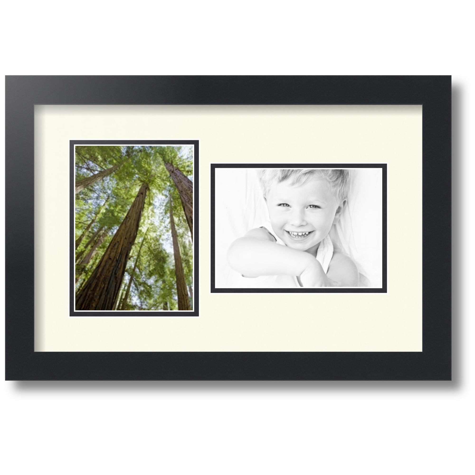 ArtToFrames Collage Photo Picture Frame with 2 - 5x7" Openings, Framed ...