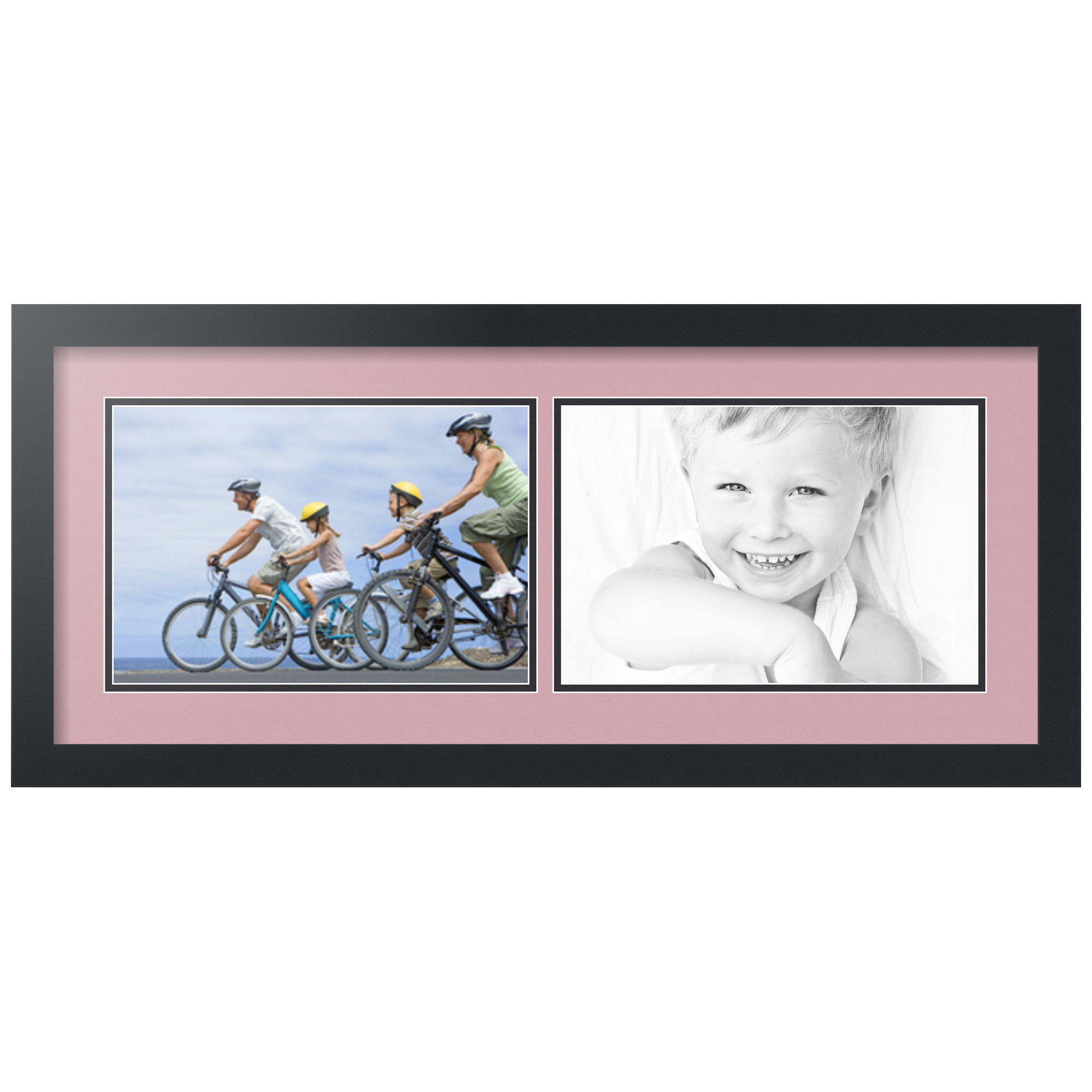 ArtToFrames Collage Photo Picture Frame with 2 - 8x12 Openings, Framed ...