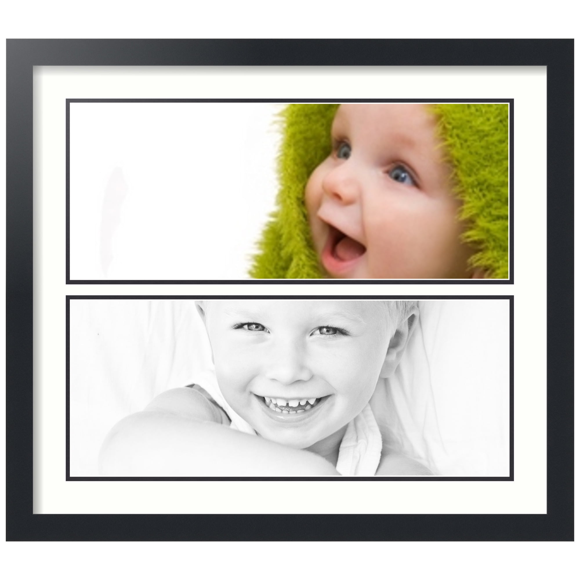 ArtToFrames Collage Photo Picture Frame with 2 - 8x20" Openings, Framed ...