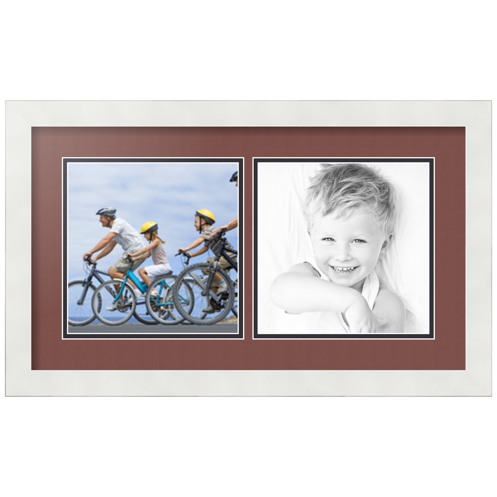 ArtToFrames Collage Photo Picture Frame with 2 - 8x8" Openings, Framed ...