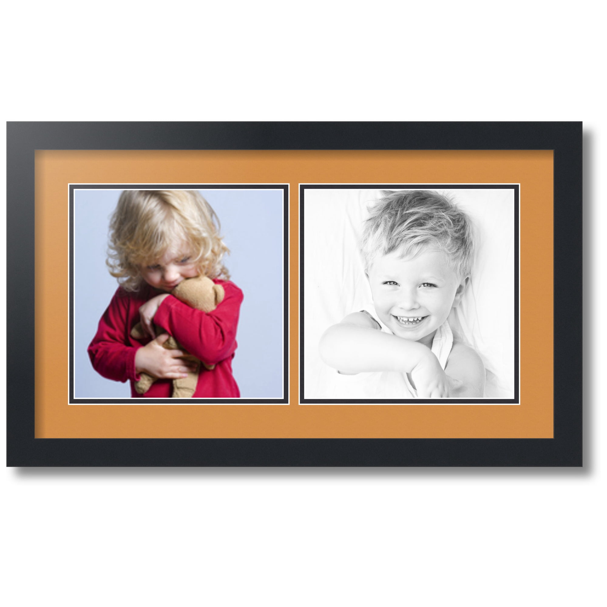 ArtToFrames Collage Photo Picture Frame with 2 - 9x9" Openings, Framed ...