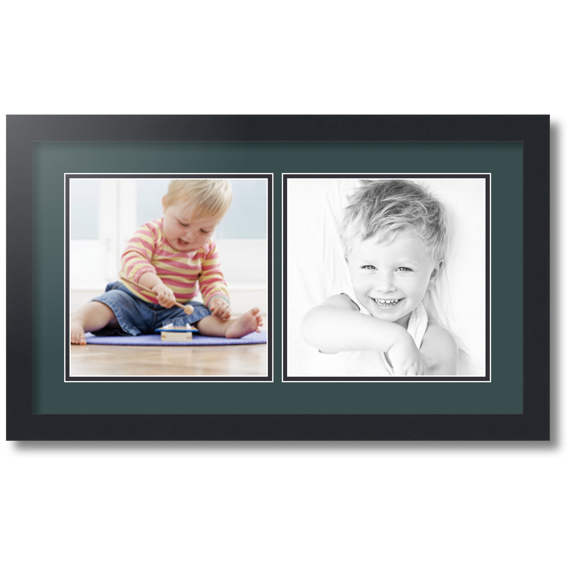 ArtToFrames Collage Photo Picture Frame with 2 - 9x9" Openings, Framed ...