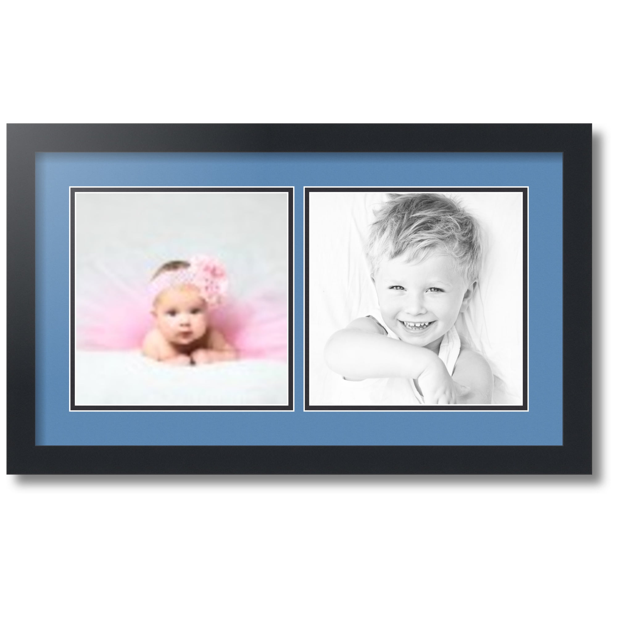 ArtToFrames Collage Photo Picture Frame with 2 - 9x9" Openings, Framed ...