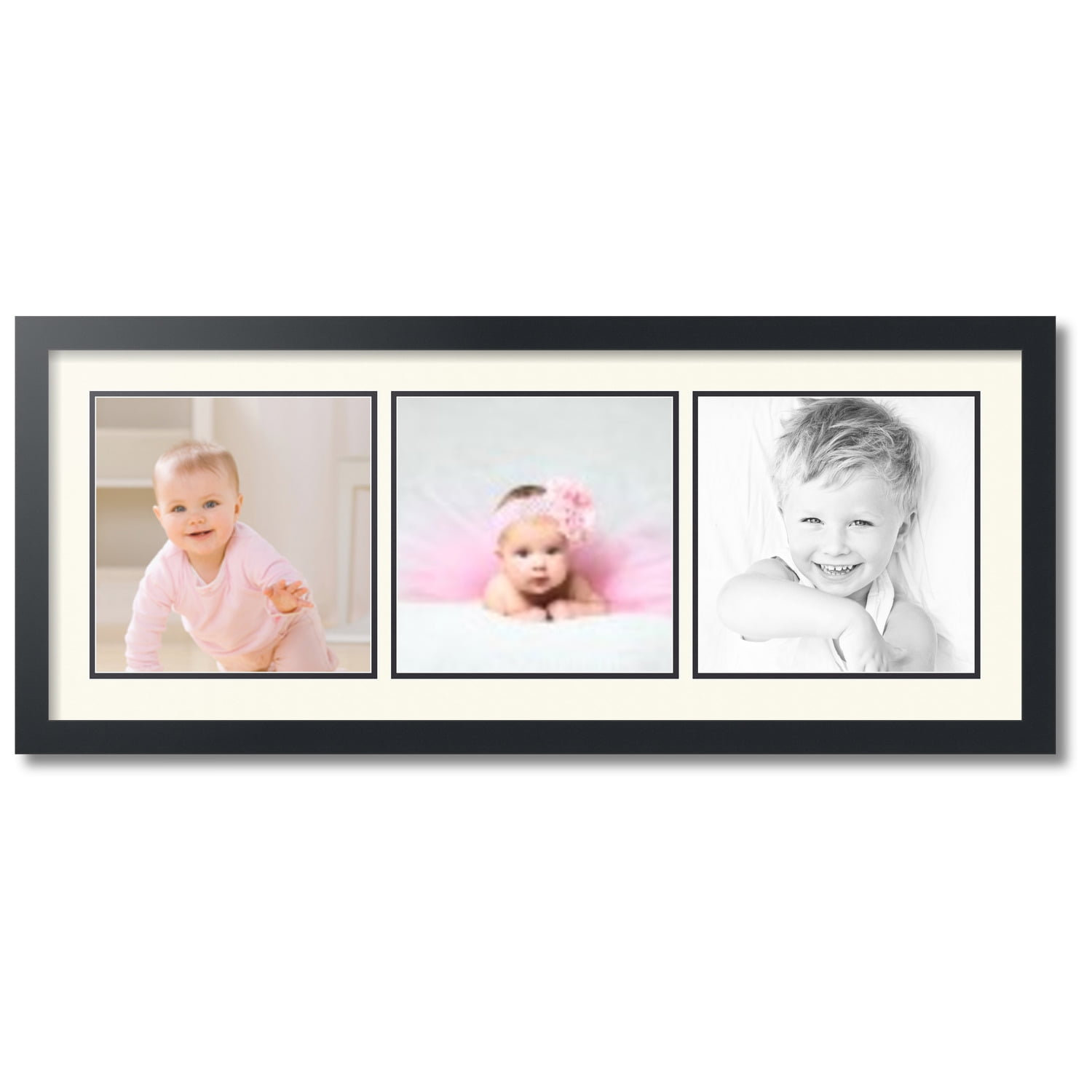 ArtToFrames Collage Photo Picture Frame with 3 - 10x10 Openings, Framed ...