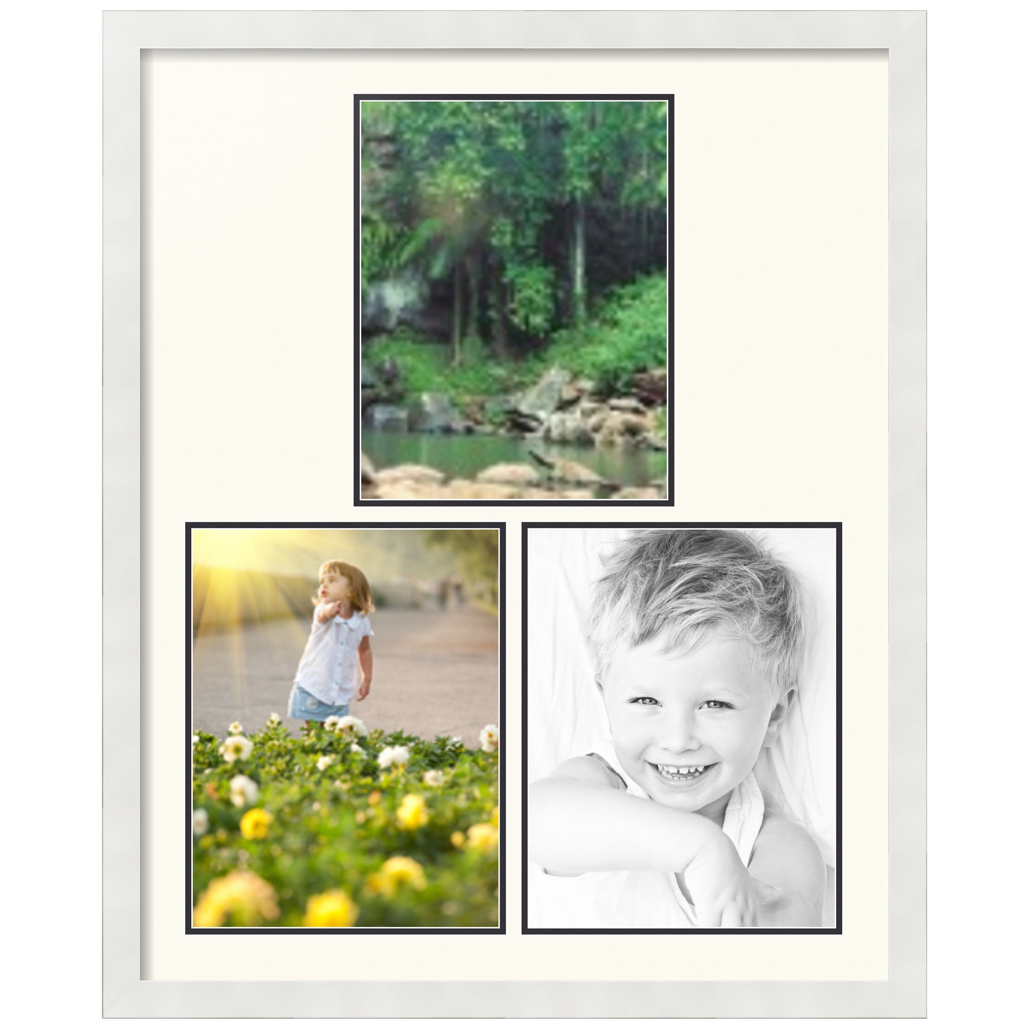 ArtToFrames Collage Photo Picture Frame with 3 - 10x13 Openings, Framed ...