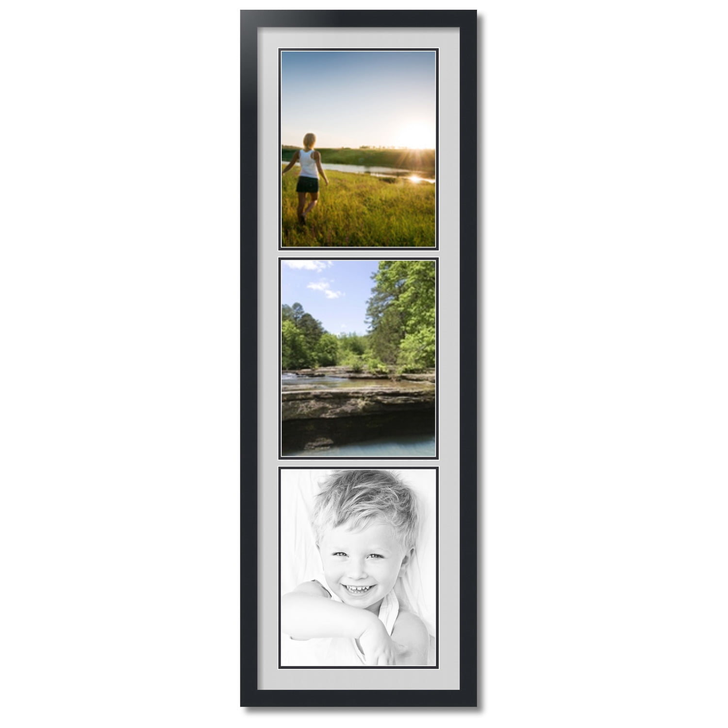 ArtToFrames Collage Photo Picture Frame with 3 - 11x14 Openings, Framed ...