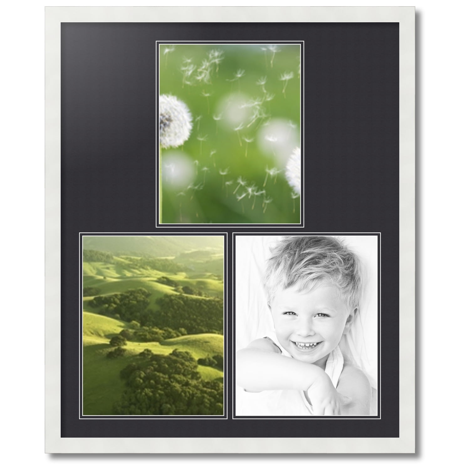 ArtToFrames Collage Photo Picture Frame with 3 - 11x14 Openings, Framed ...