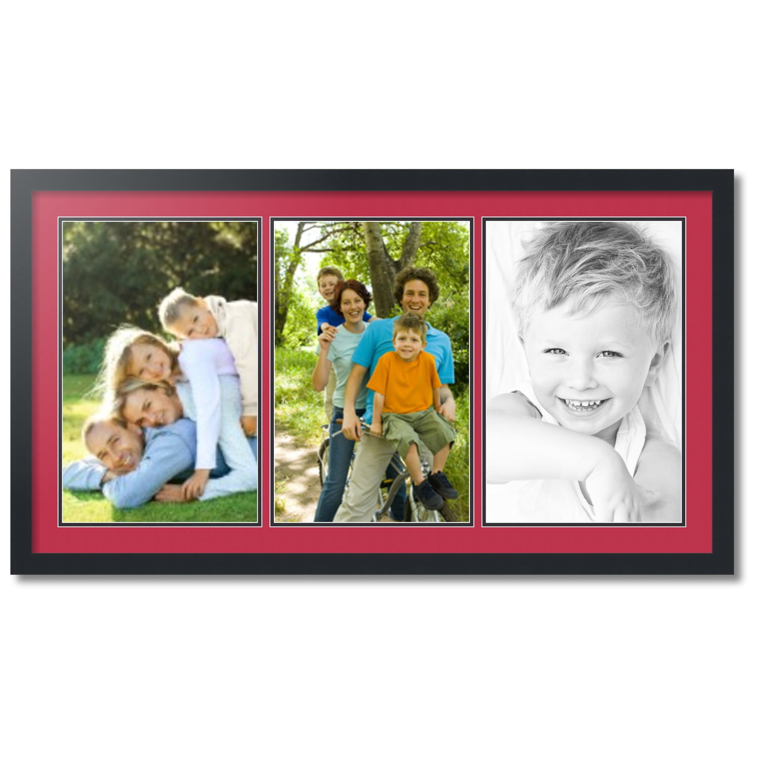 ArtToFrames Collage Photo Picture Frame with 3 - 11x17 Openings, Framed ...
