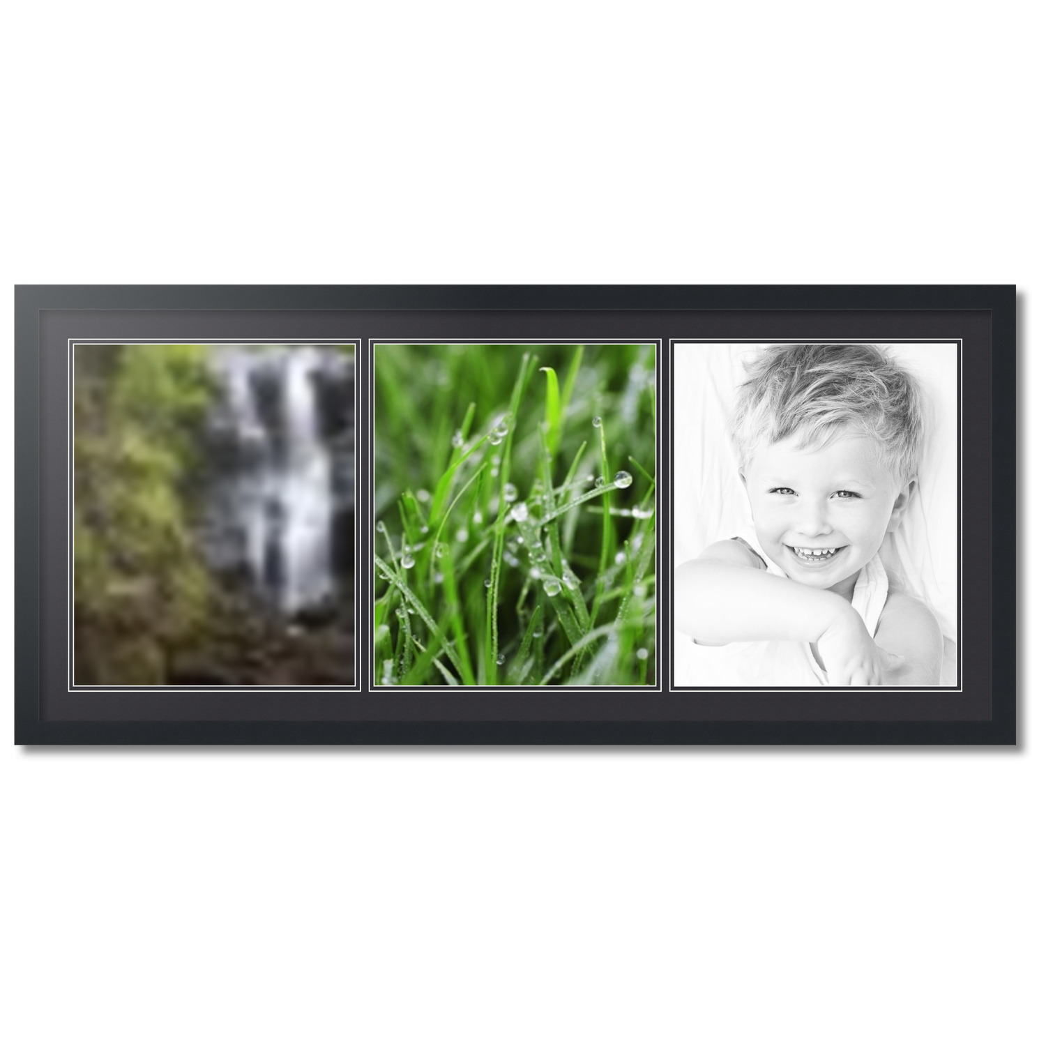 ArtToFrames Collage Photo Picture Frame with 3 - 14x17 Openings, Framed ...