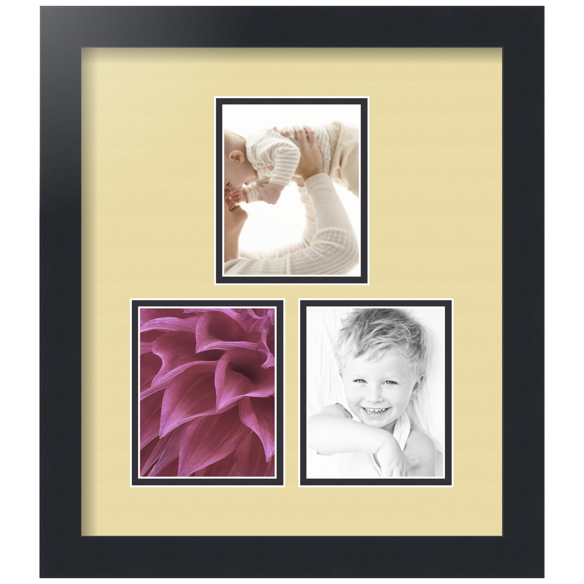ArtToFrames Collage Photo Picture Frame with 3 - 4x5" Openings, Framed ...