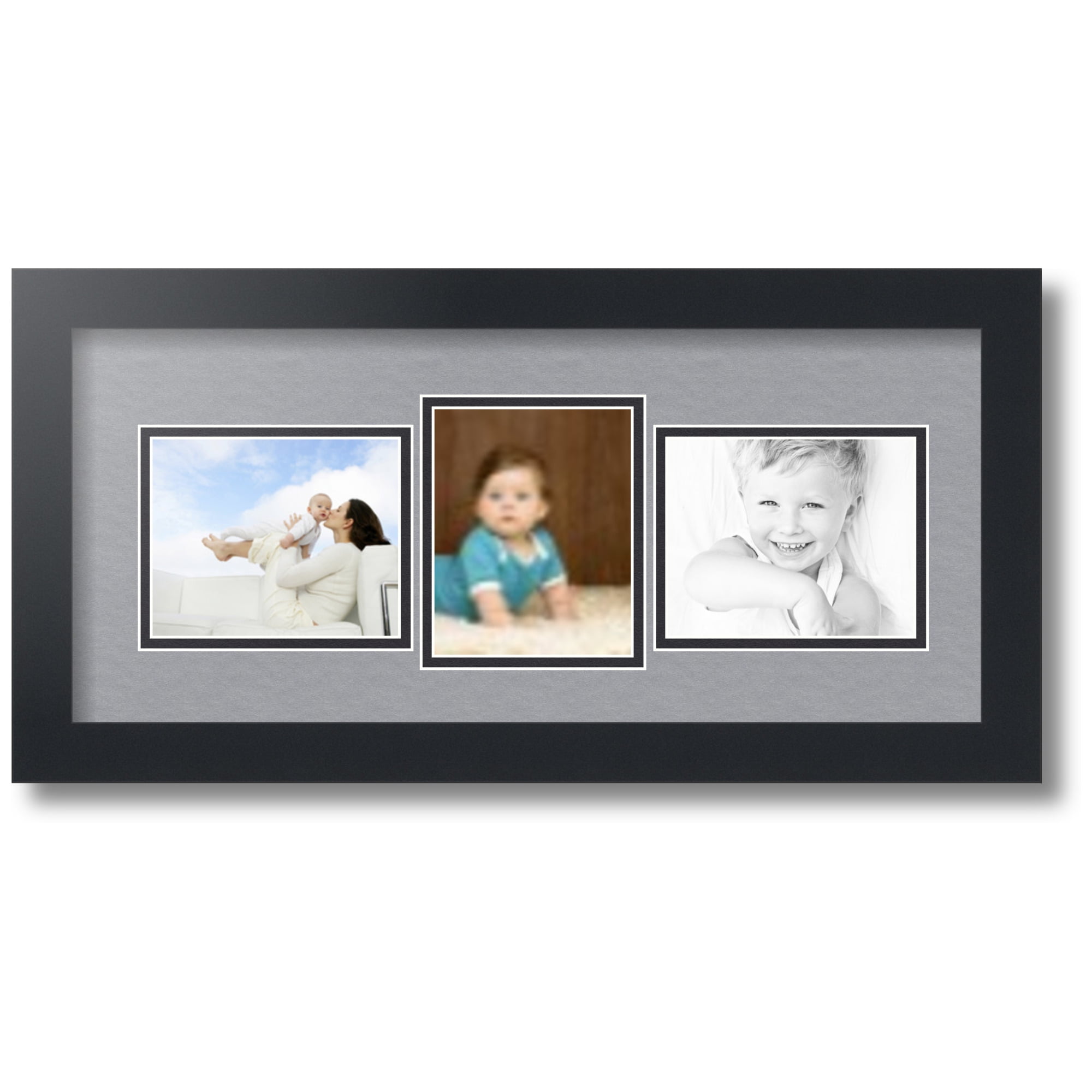 ArtToFrames Collage Photo Picture Frame with 3 - 4x5" Openings, Framed ...