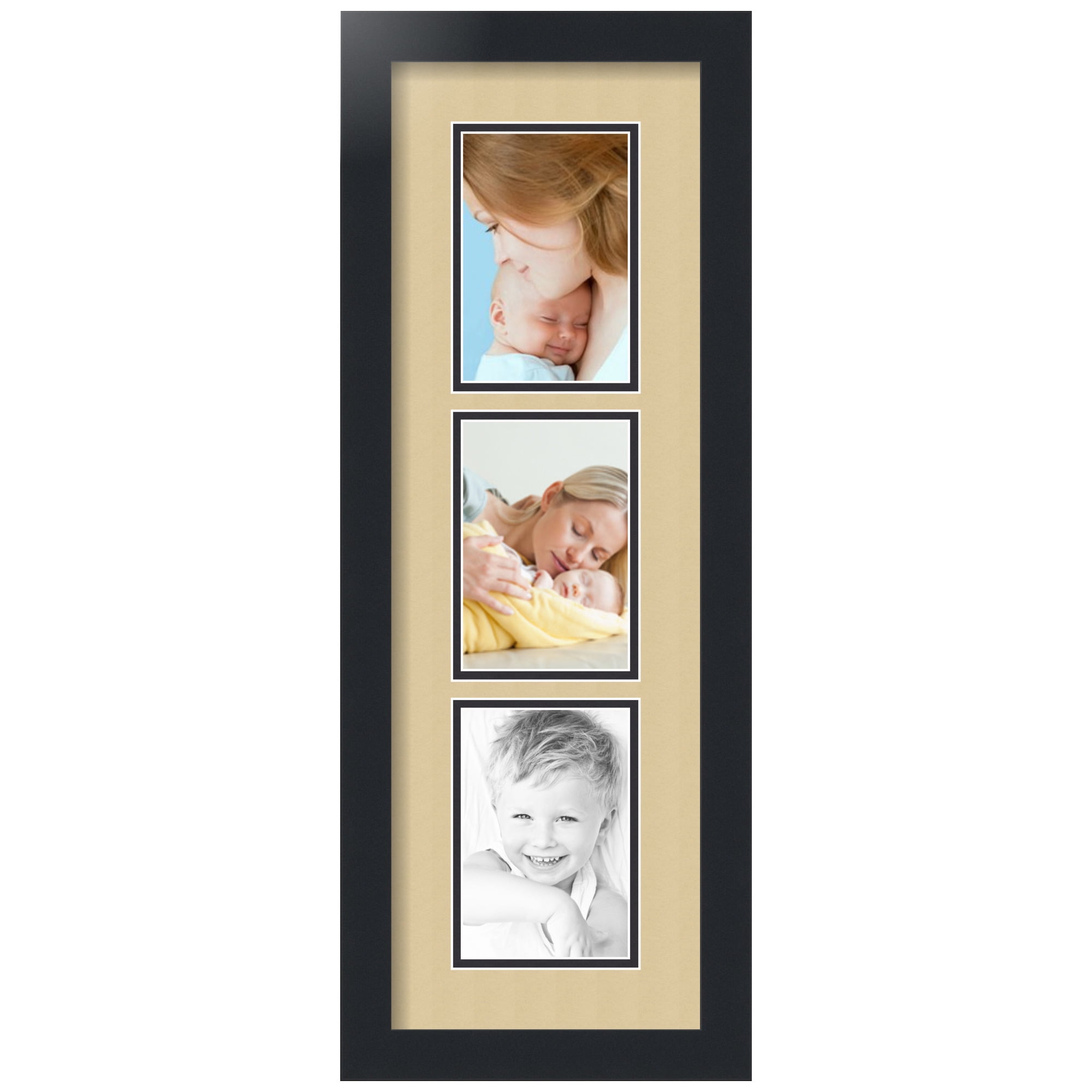 ArtToFrames Collage Photo Picture Frame with 3 - 4x6" Openings, Framed ...