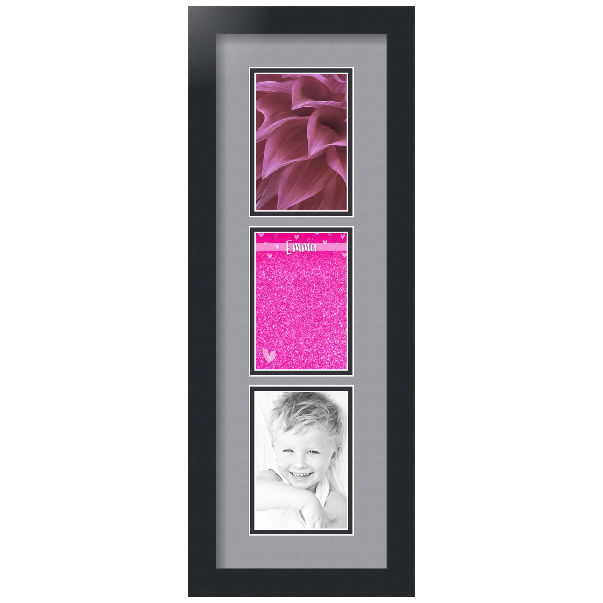 ArtToFrames Collage Photo Picture Frame with 3 - 4x6" Openings, Framed ...