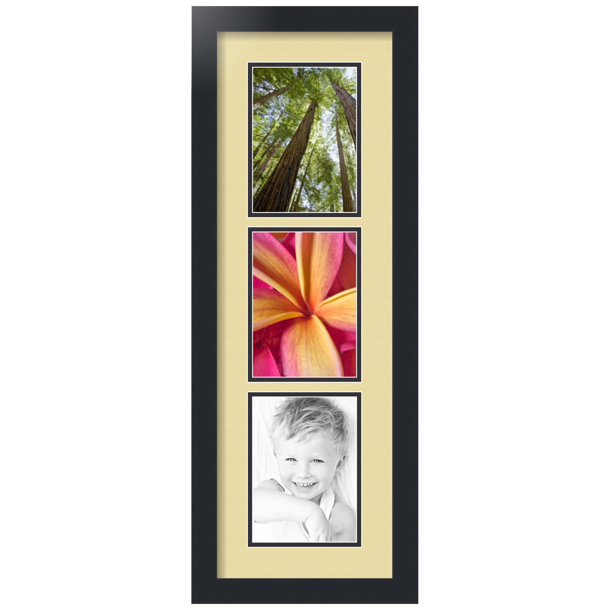 ArtToFrames Collage Photo Picture Frame with 3 - 5x7" Openings, Framed ...