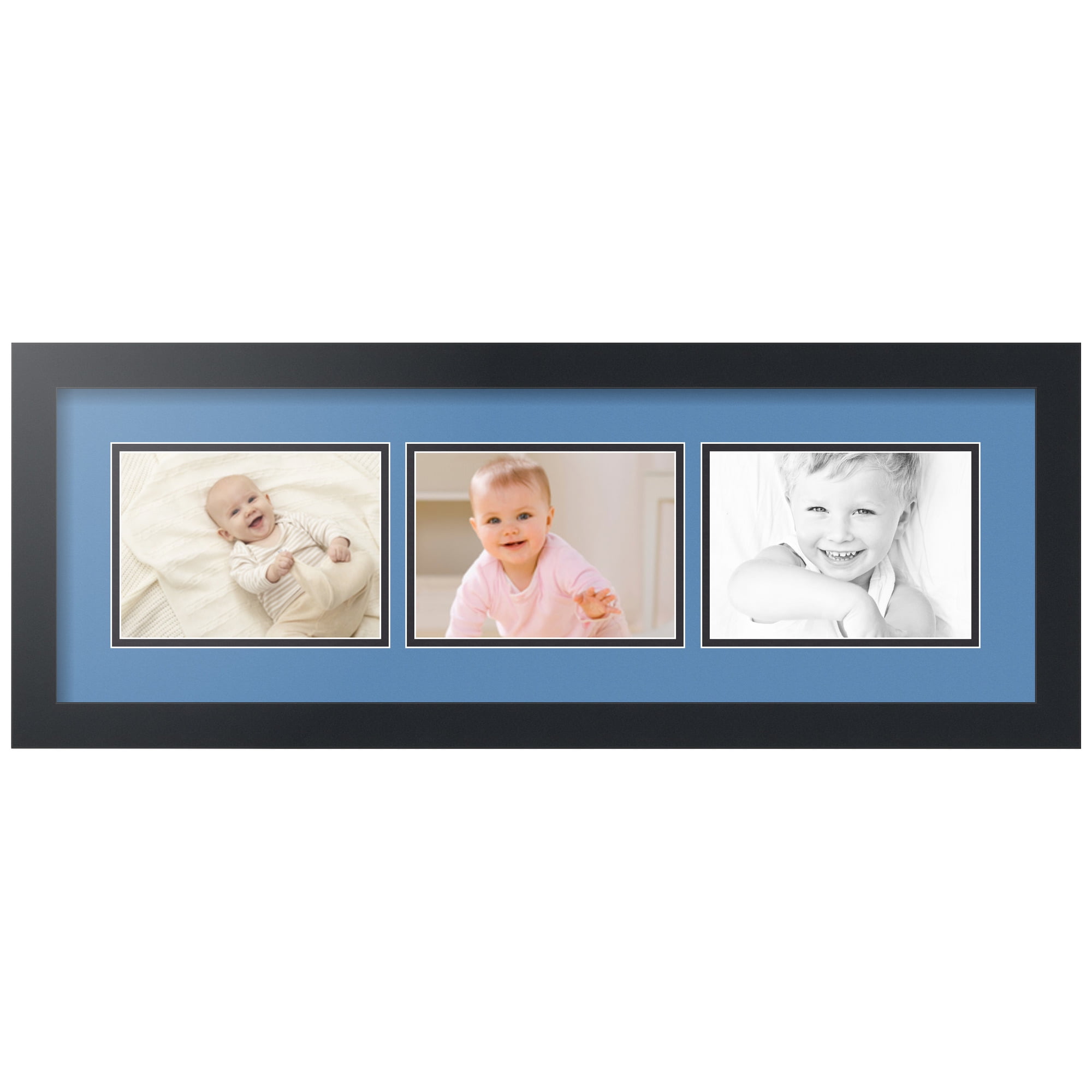 ArtToFrames Collage Photo Picture Frame with 3 - 5x7" Openings, Framed ...