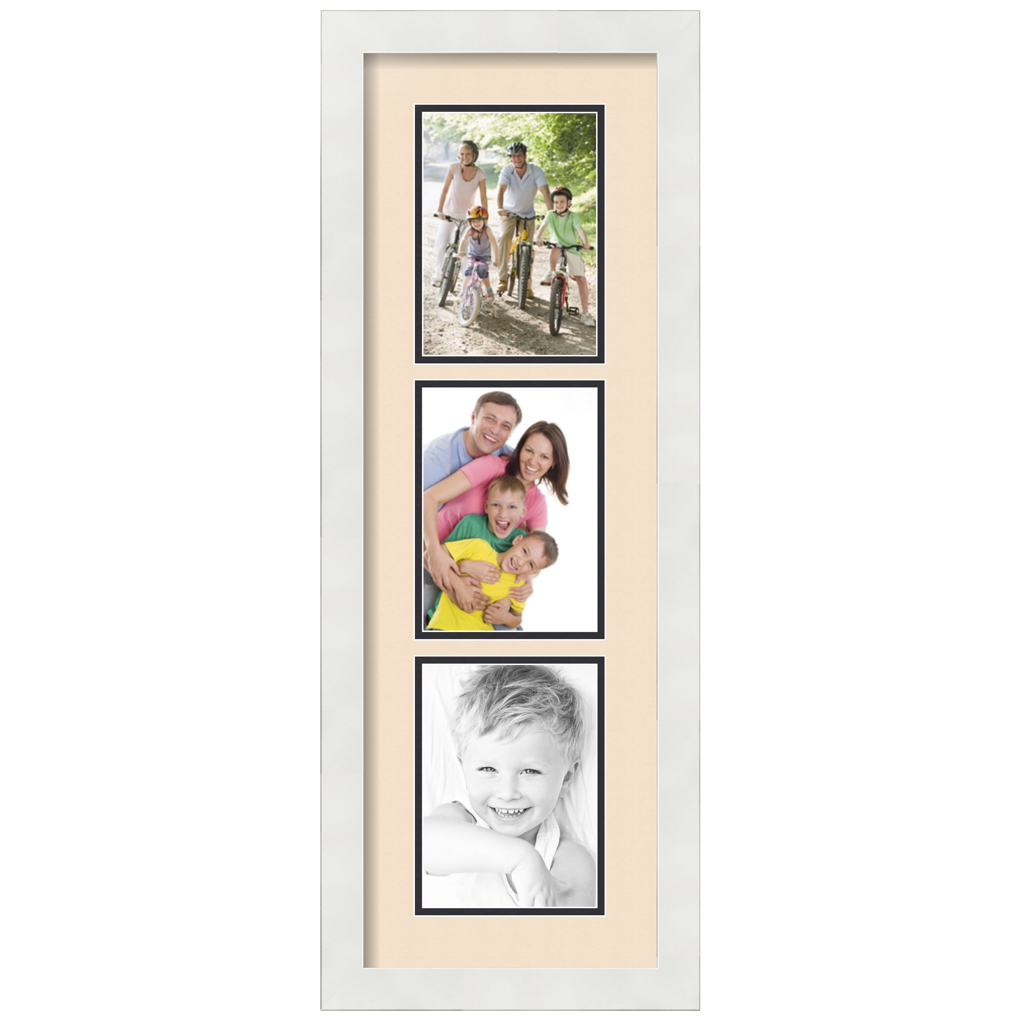 ArtToFrames Collage Photo Picture Frame with 3 - 5x7 Openings, Framed ...