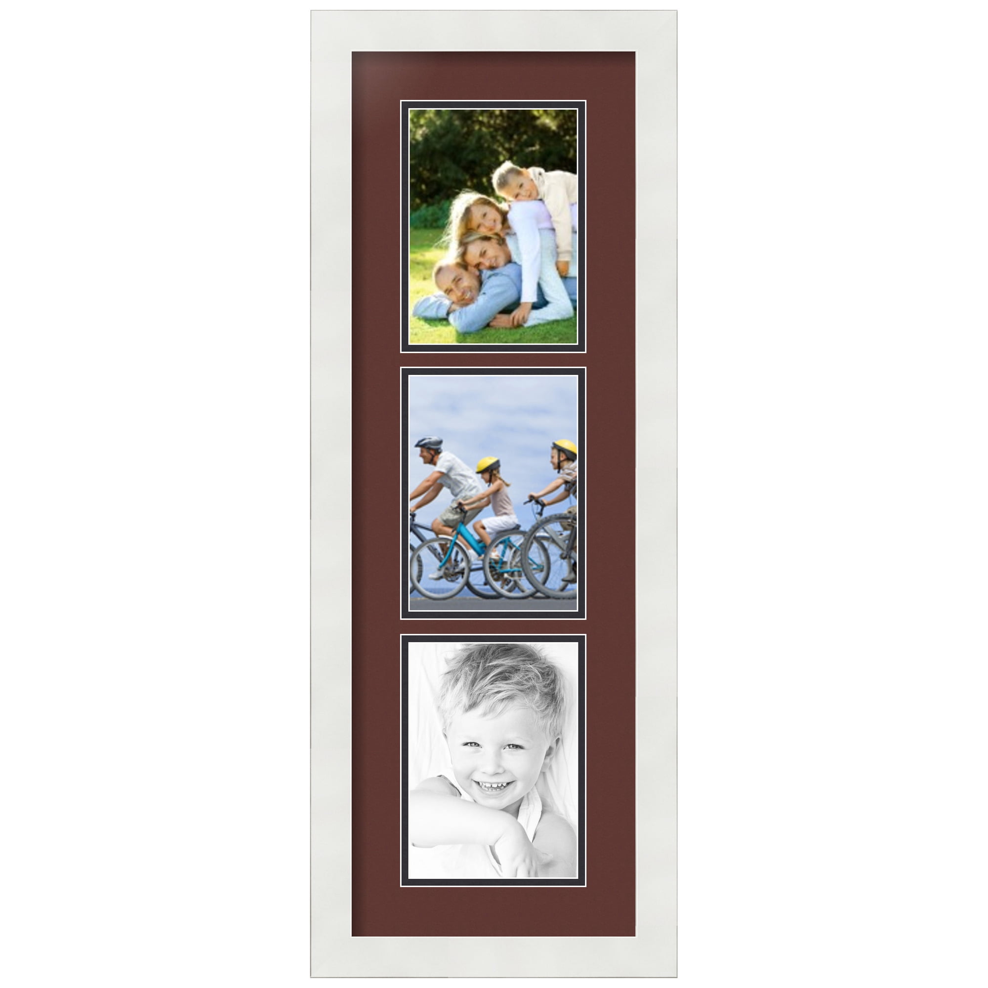 ArtToFrames Collage Photo Picture Frame with 3 - 5x7" Openings, Framed ...