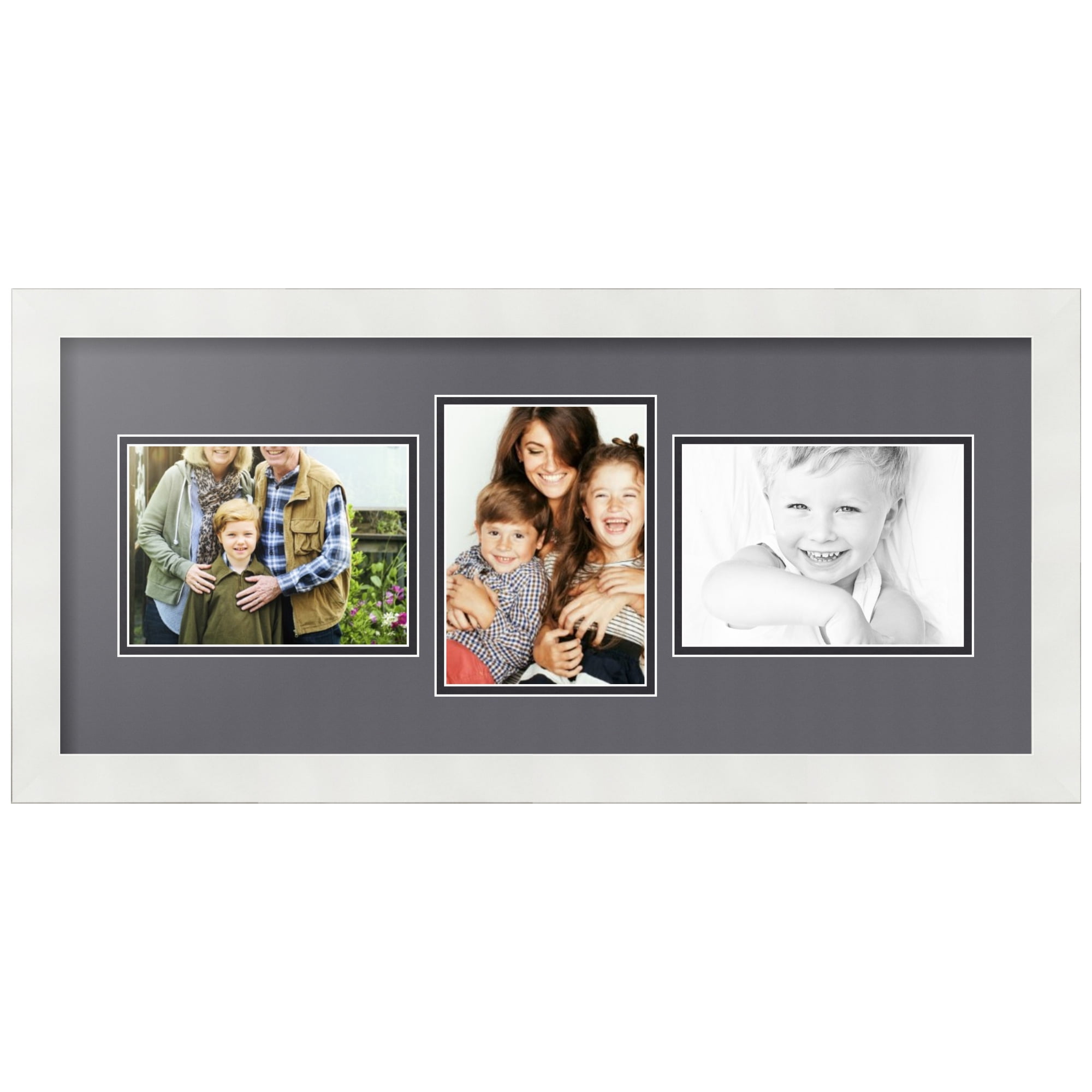 ArtToFrames Collage Photo Picture Frame with 3 - 5x7" Openings, Framed ...