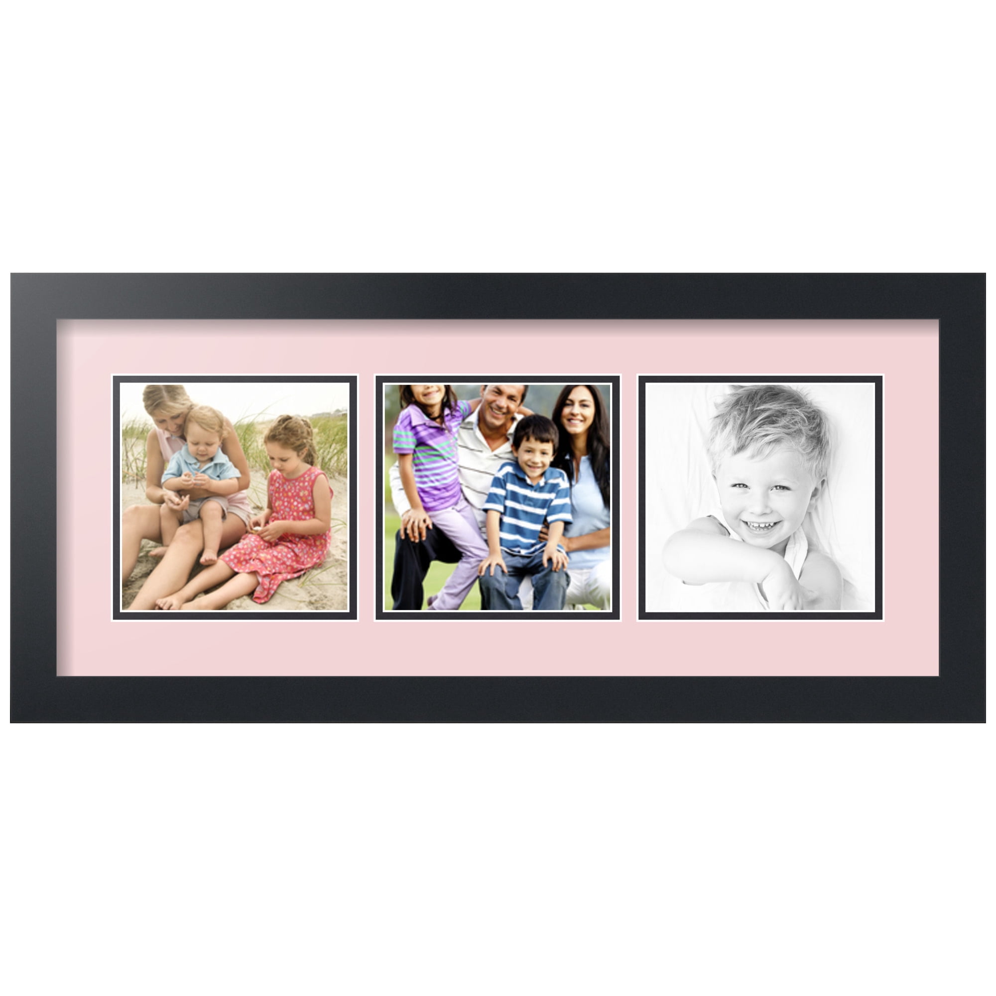 ArtToFrames Collage Photo Picture Frame with 3 - 6x6" Openings, Framed ...