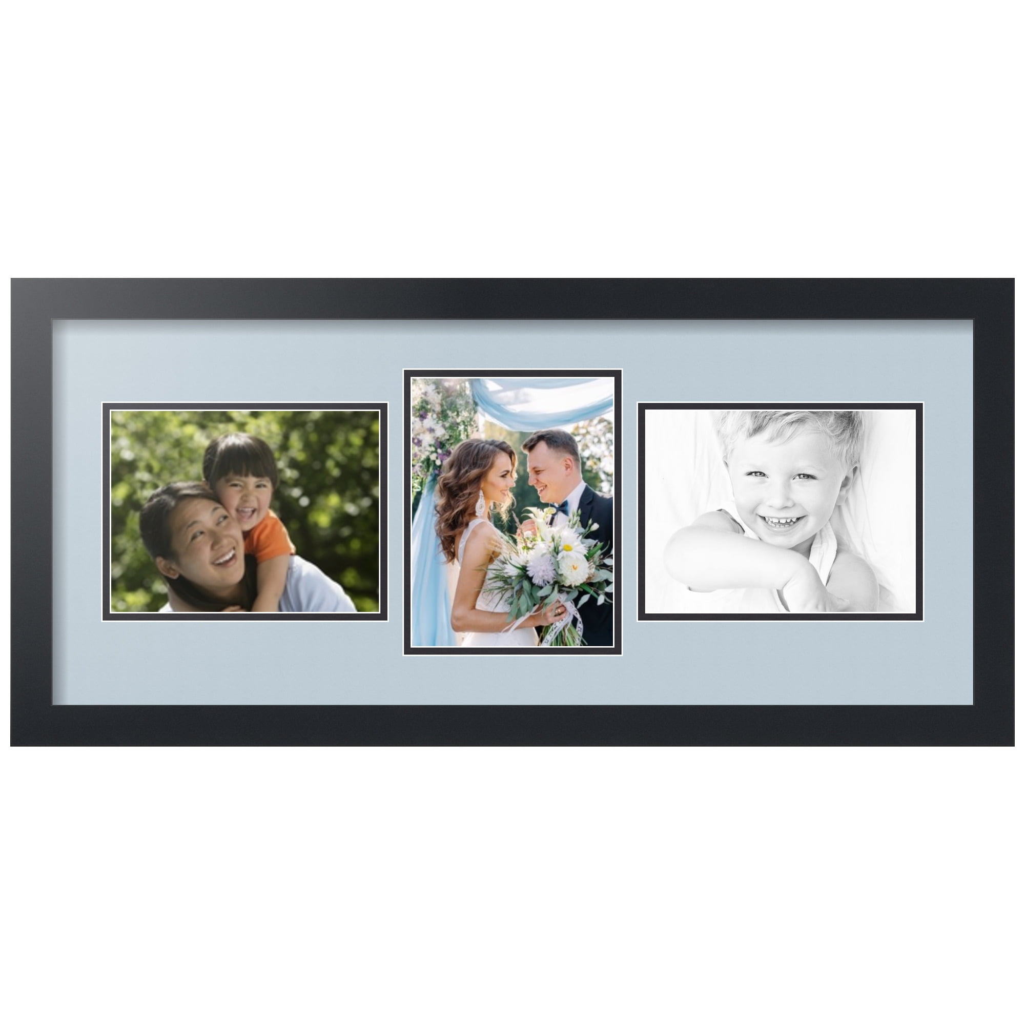 ArtToFrames Collage Photo Picture Frame with 3 - 6x8" Openings, Framed ...
