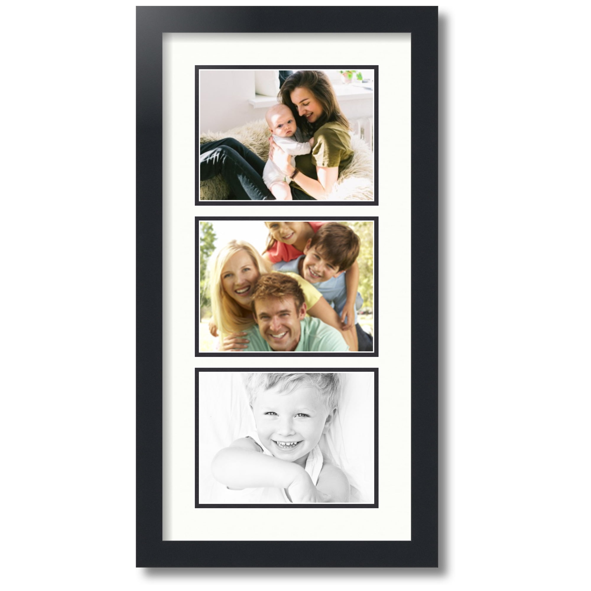 ArtToFrames Collage Photo Picture Frame with 3 - 6x8" Openings, Framed ...