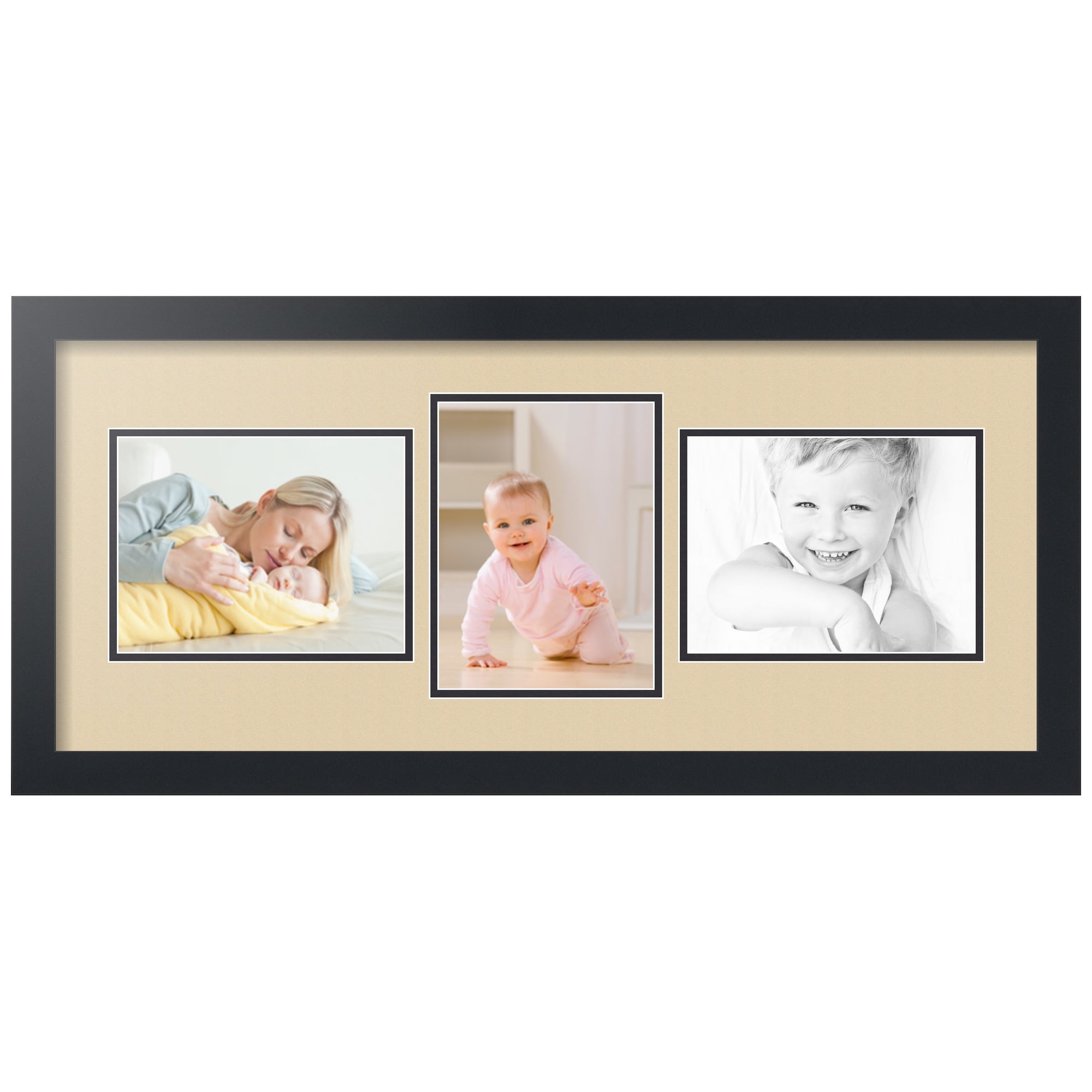 ArtToFrames Collage Photo Picture Frame with 3 - 6x8" Openings, Framed ...
