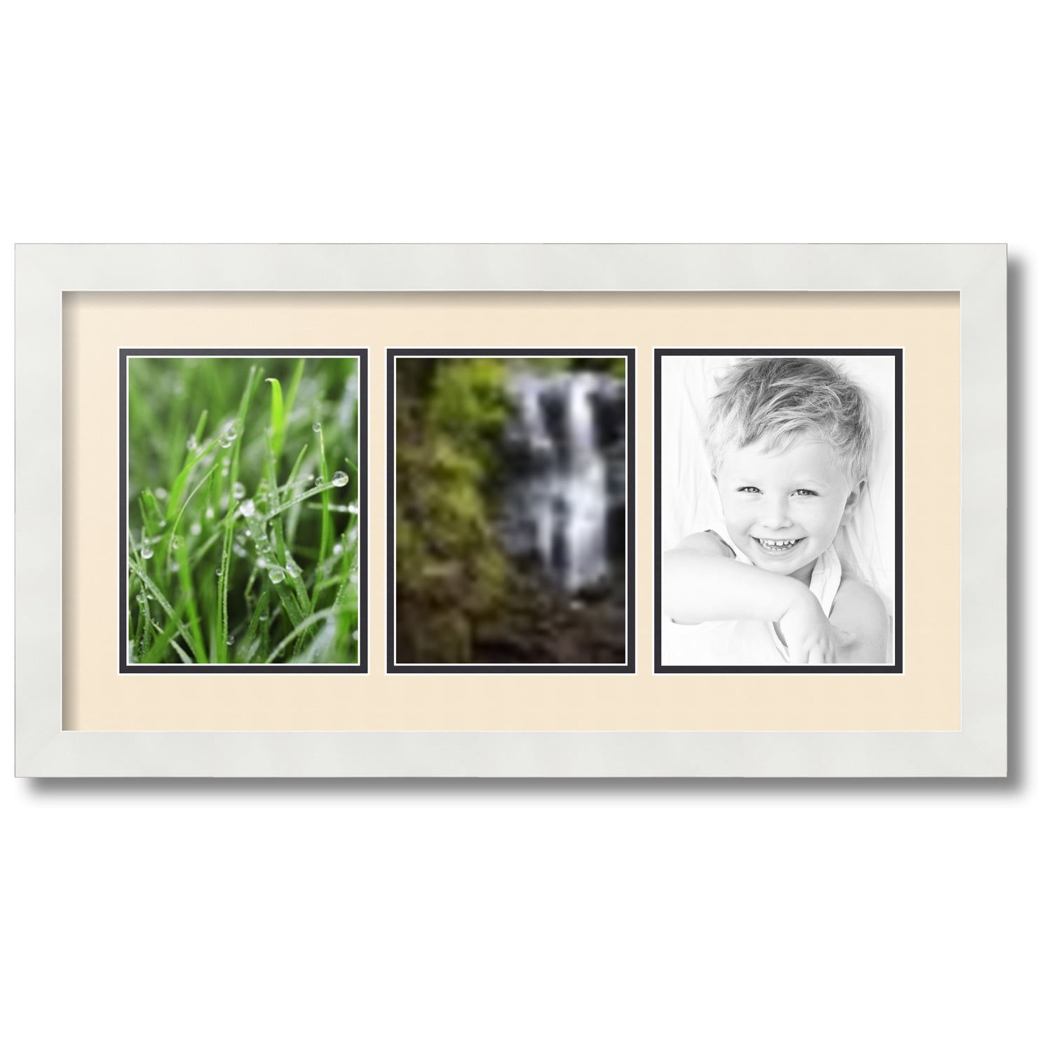 ArtToFrames Collage Photo Picture Frame with 3 - 6x8 Openings, Framed ...