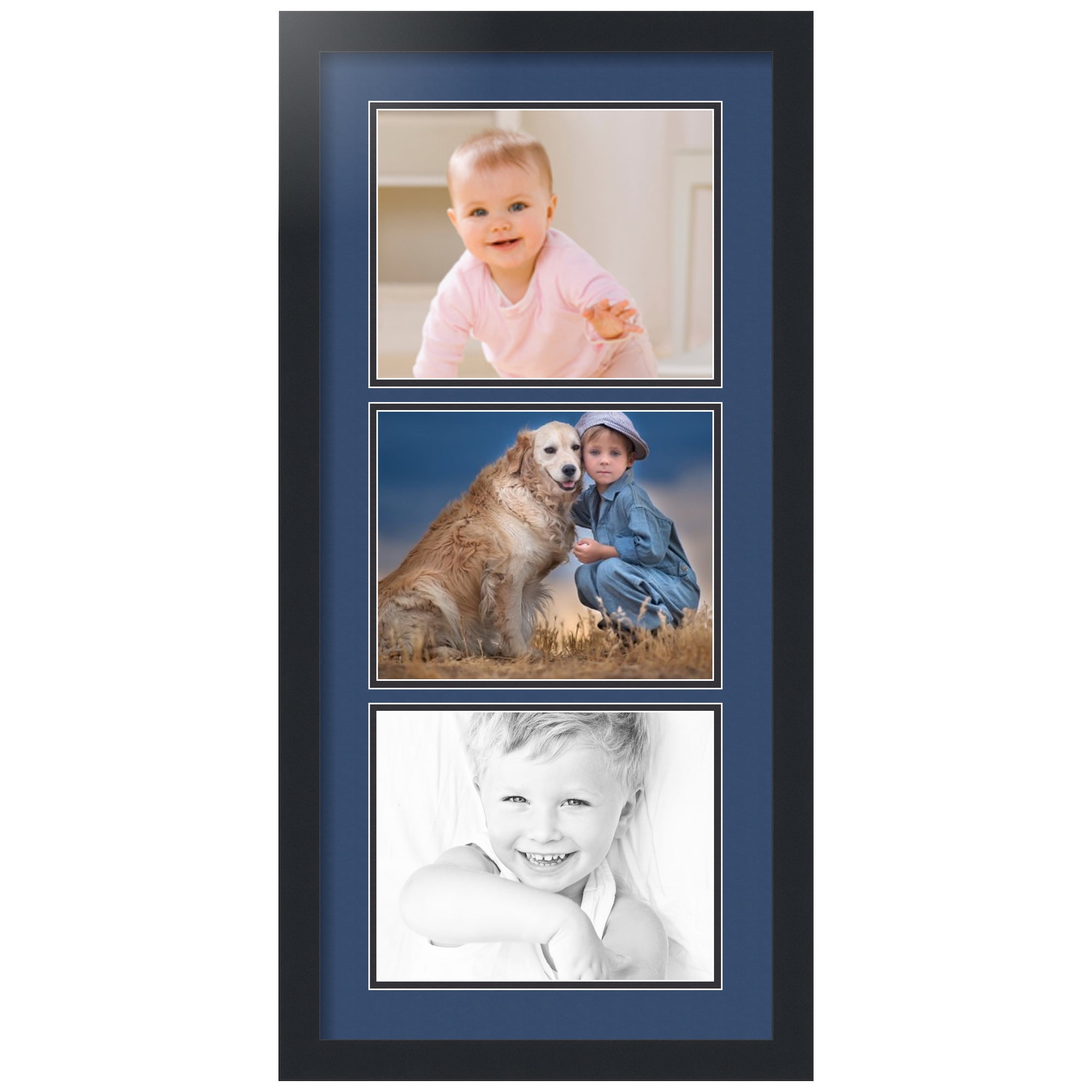 ArtToFrames Collage Photo Picture Frame with 3 - 8x10" Openings, Framed ...