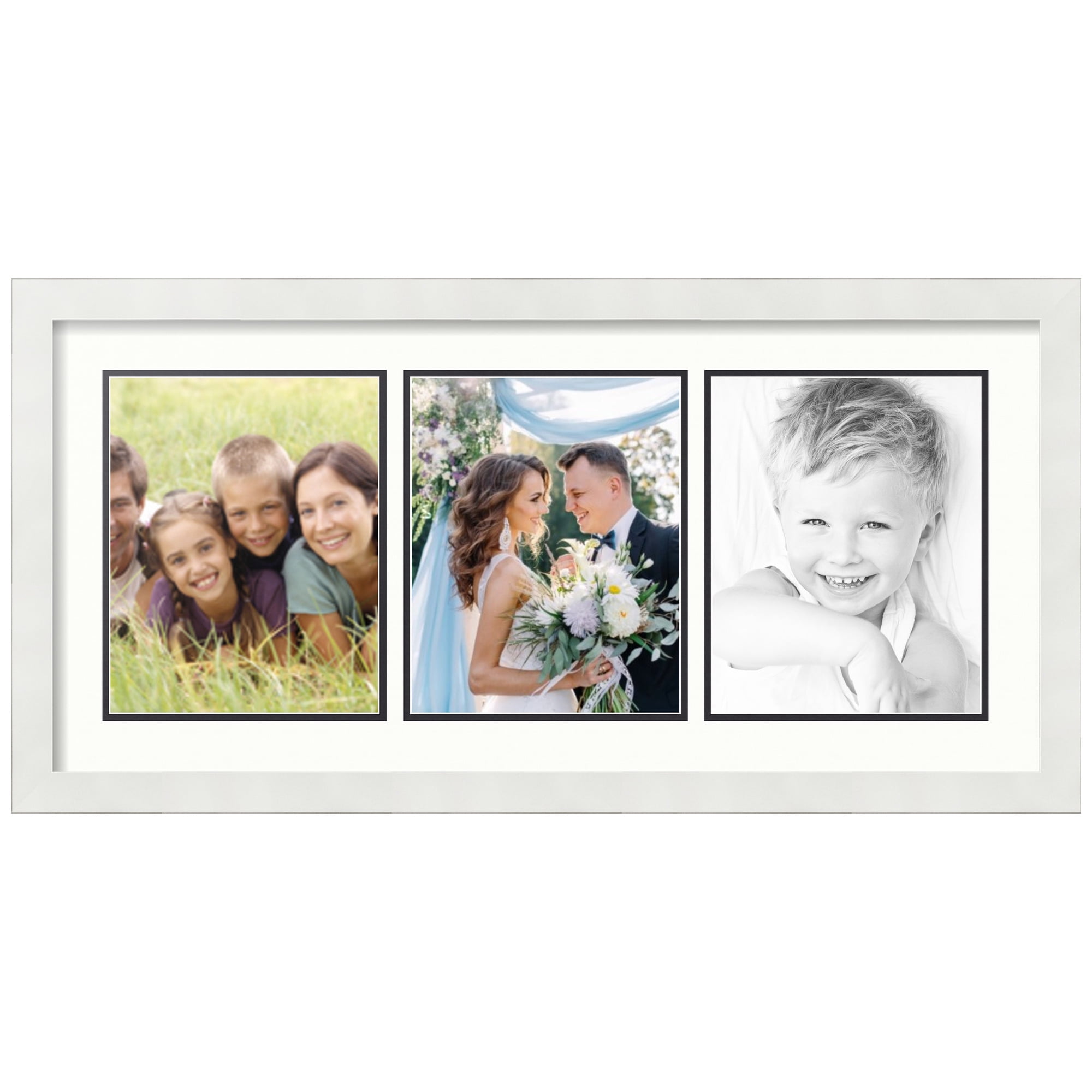 ArtToFrames Collage Photo Picture Frame with 3 - 8x10" Openings, Framed ...