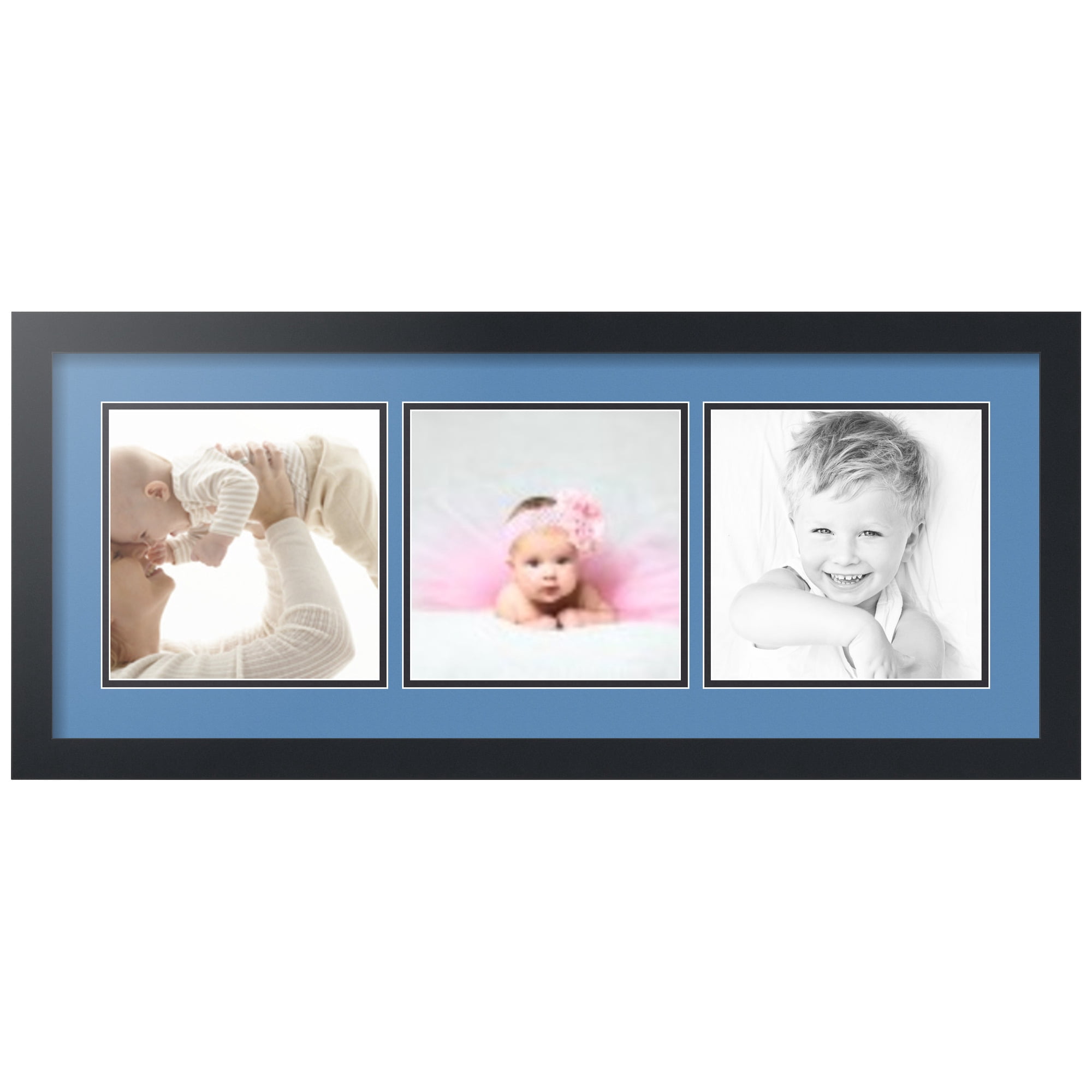 ArtToFrames Collage Photo Picture Frame with 3 - 8x8" Openings, Framed ...