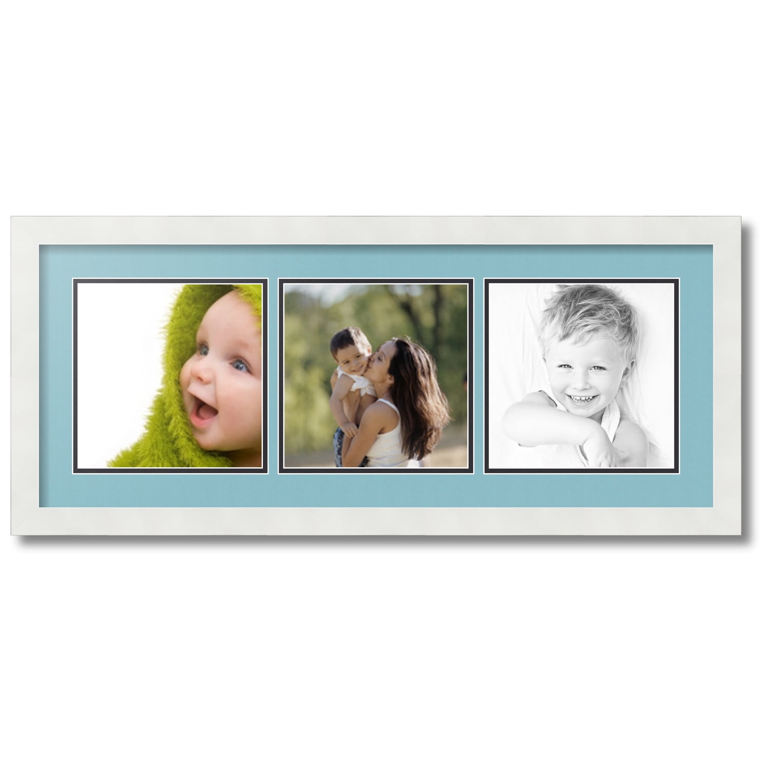 ArtToFrames Collage Photo Picture Frame with 3 - 8x8 Openings, Framed ...