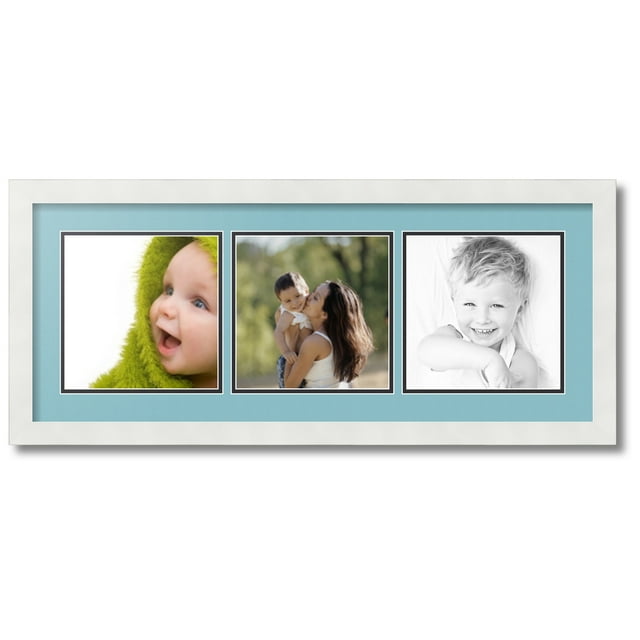 ArtToFrames Collage Photo Picture Frame with 3 - 8x8 Openings, Framed ...