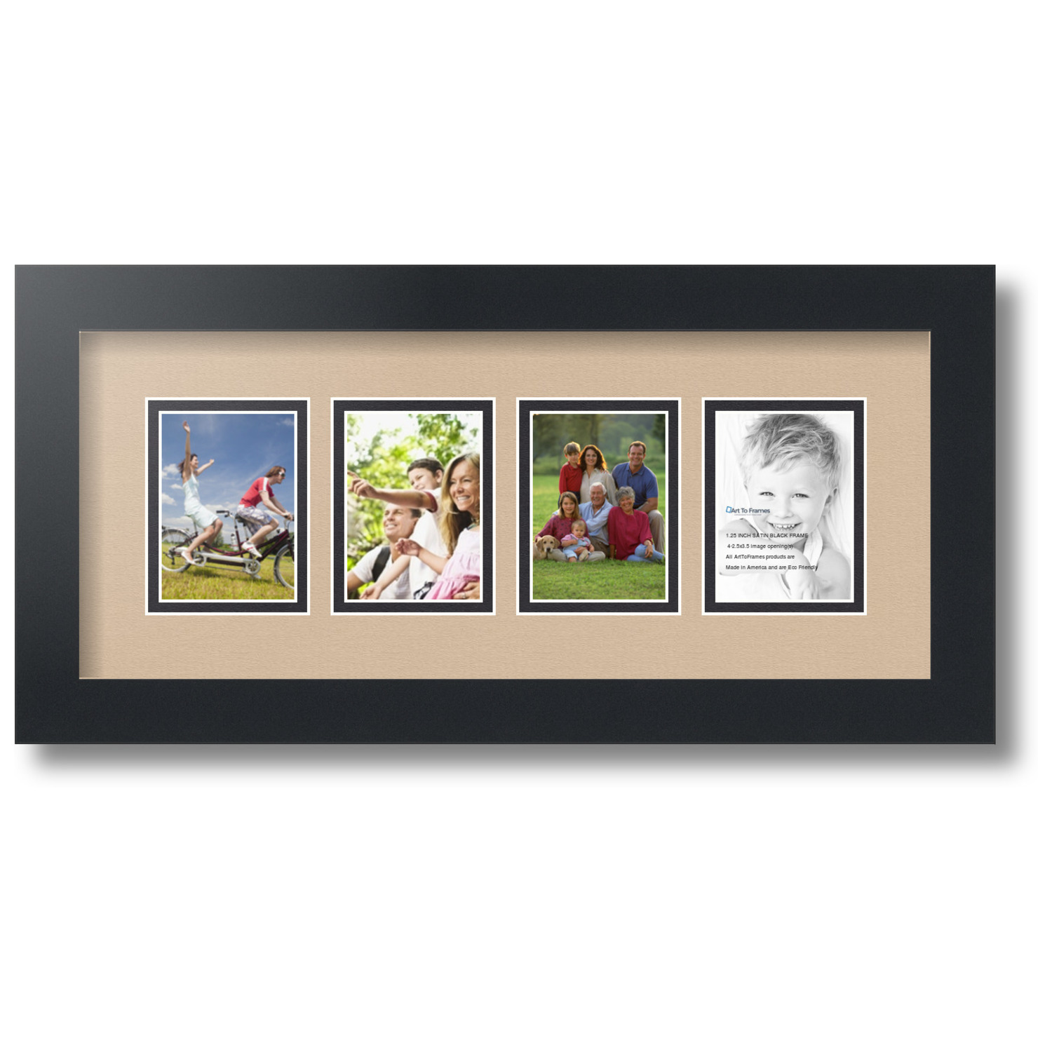ArtToFrames Collage Photo Picture Frame with 4 - 2.5x3.5 Openings ...
