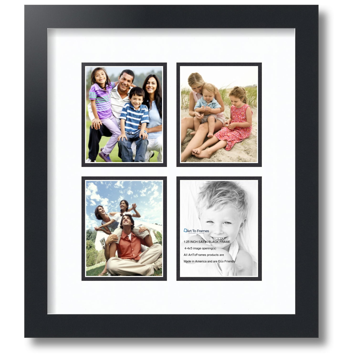 ArtToFrames Collage Photo Picture Frame with 4 - 3.5x5" Openings ...