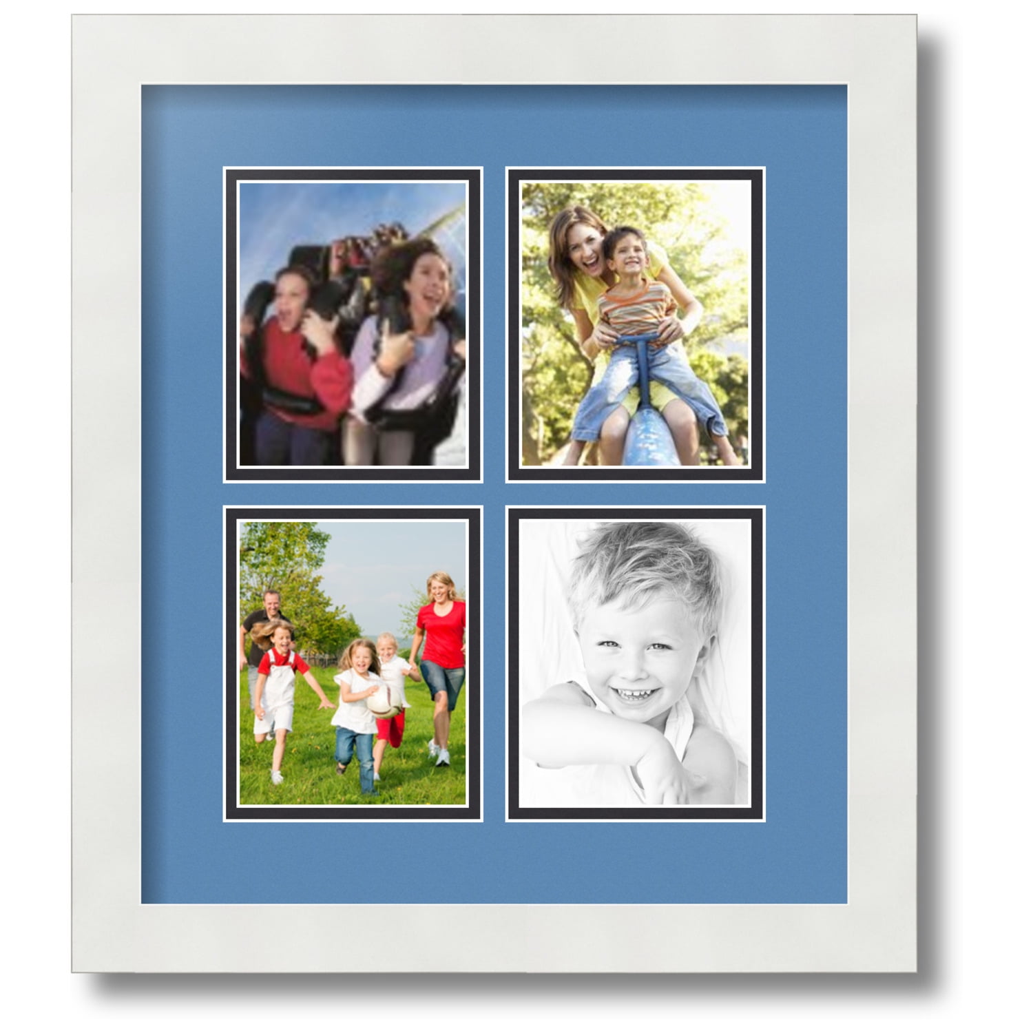 ArtToFrames Collage Photo Picture Frame with 4 - 3x5" Openings, Framed ...