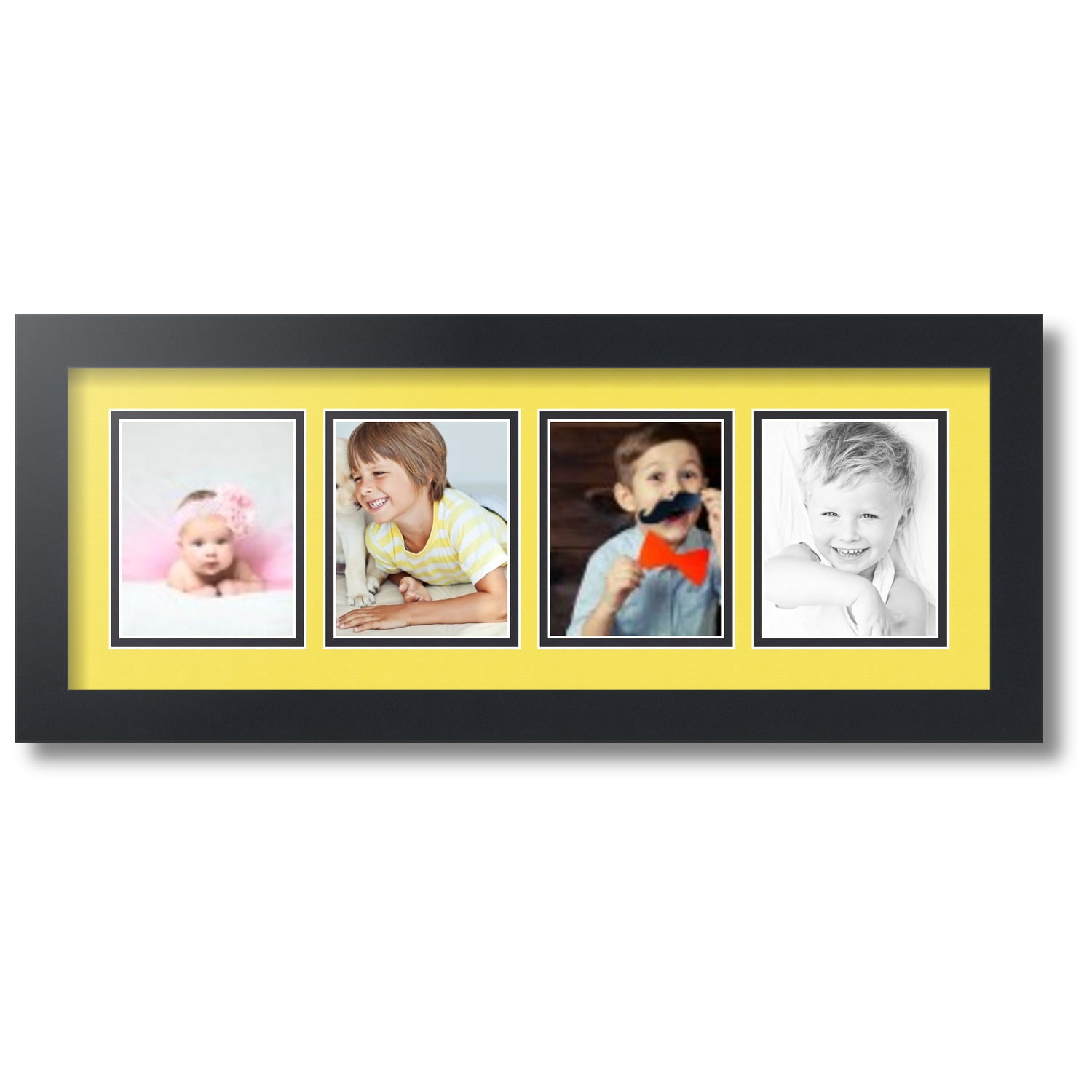 ArtToFrames Collage Photo Picture Frame with 4 - 4x5 Openings, Framed ...