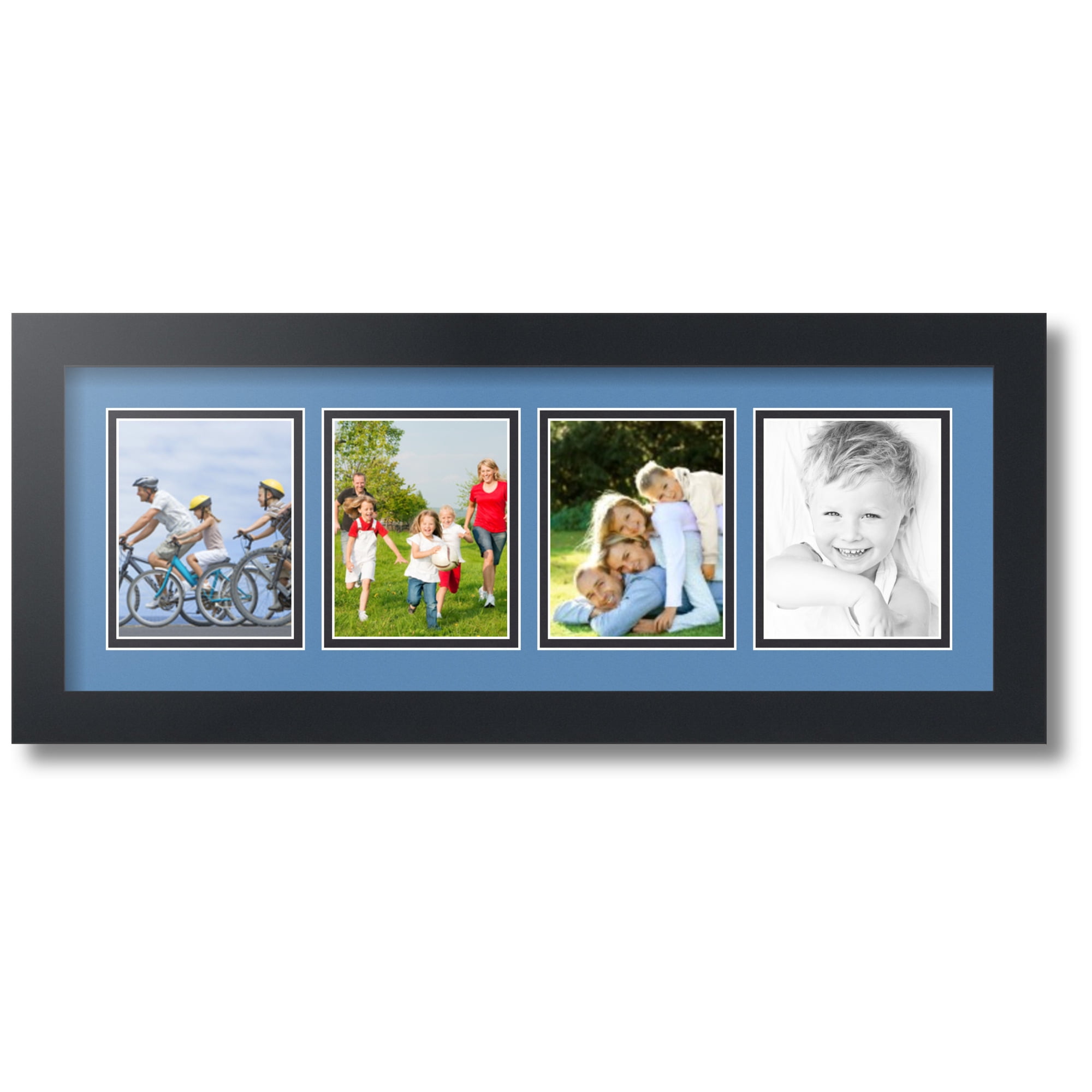 ArtToFrames Collage Photo Picture Frame with 4 - 4x5" Openings, Framed ...