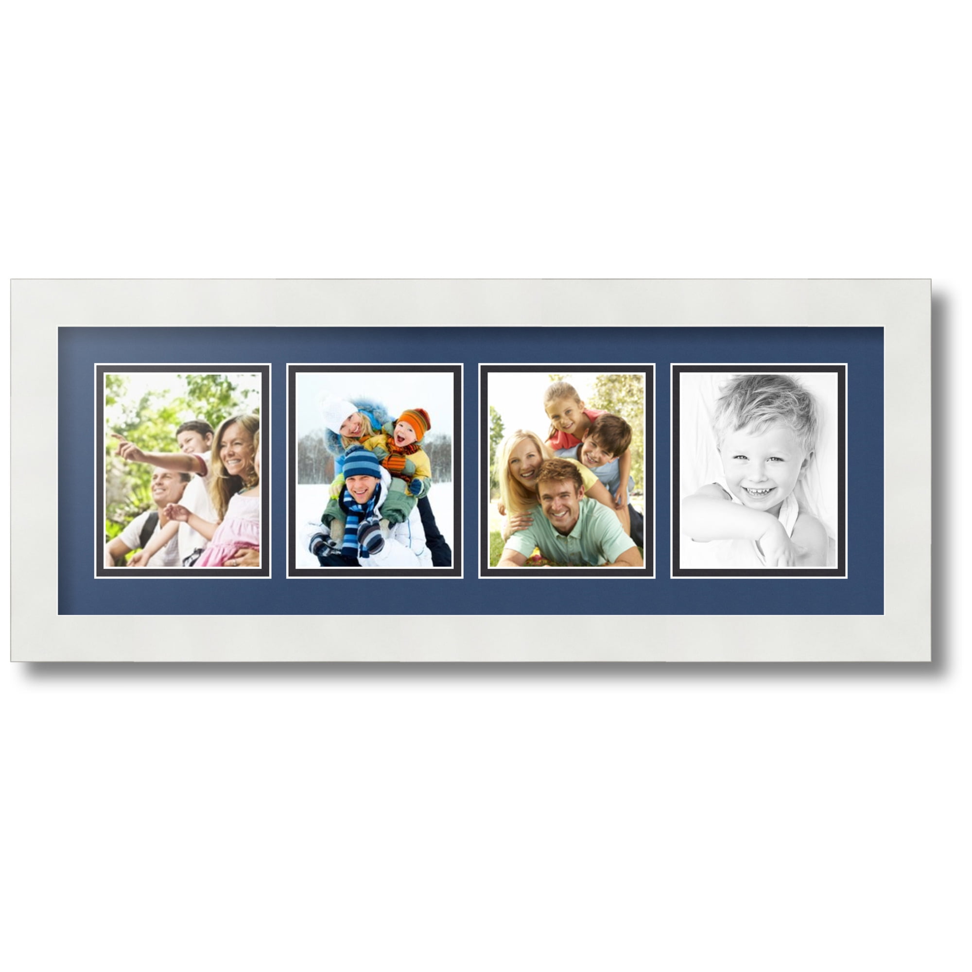 ArtToFrames Collage Photo Picture Frame with 4 - 4x5" Openings, Framed ...