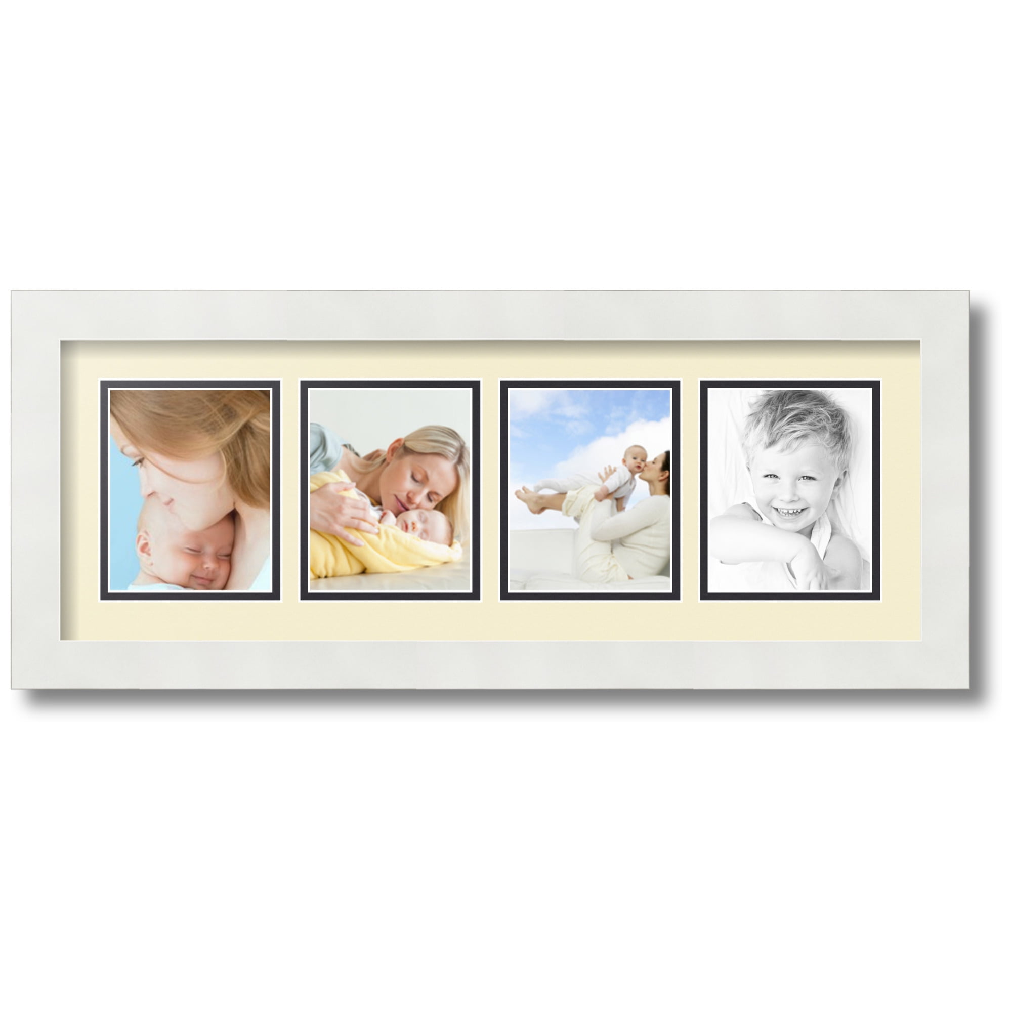 ArtToFrames Collage Photo Picture Frame with 4 - 4x5" Openings, Framed ...