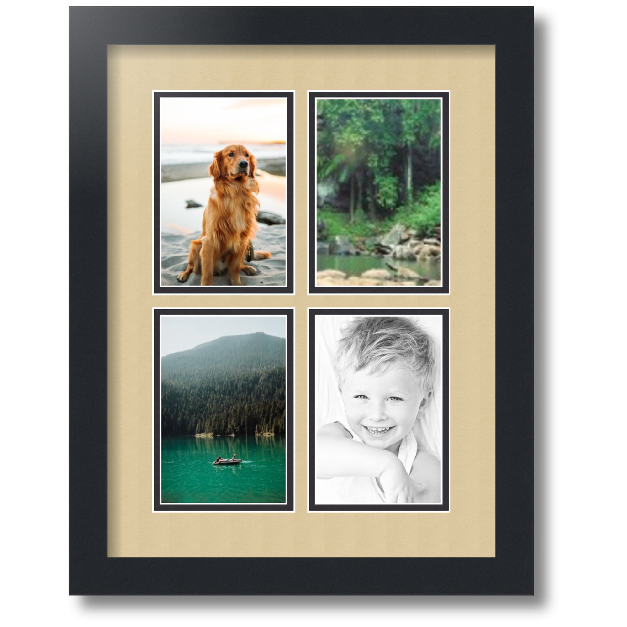 ArtToFrames Collage Photo Picture Frame with 4 - 4x6