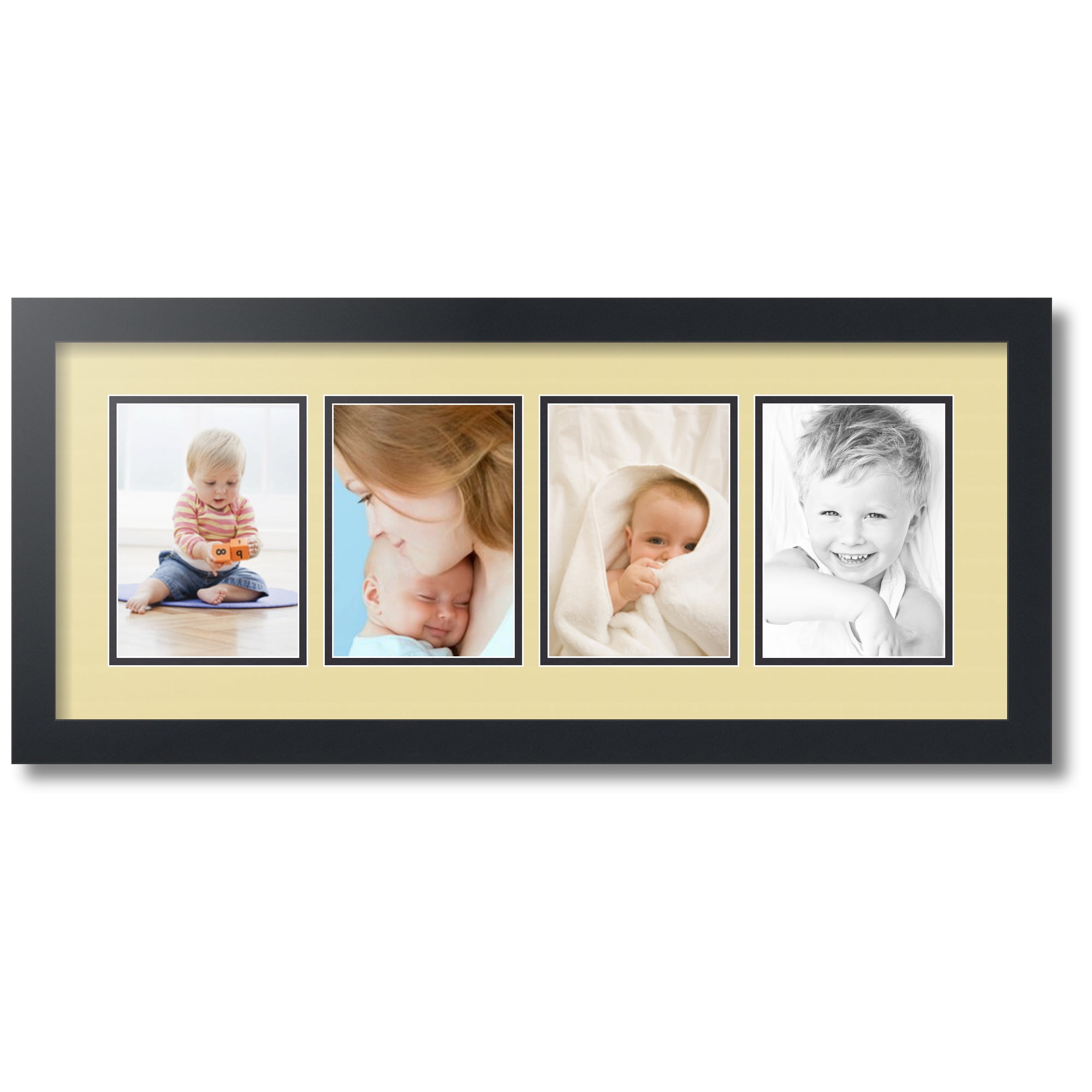 ArtToFrames Collage Photo Picture Frame with 4 - 5x7" Openings, Framed ...