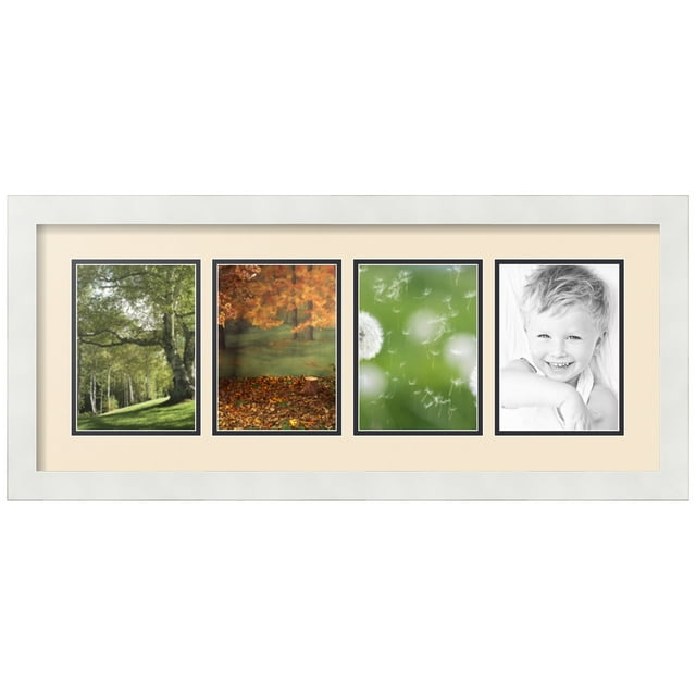 ArtToFrames Collage Photo Picture Frame with 4 - 5x7 Openings, Framed ...