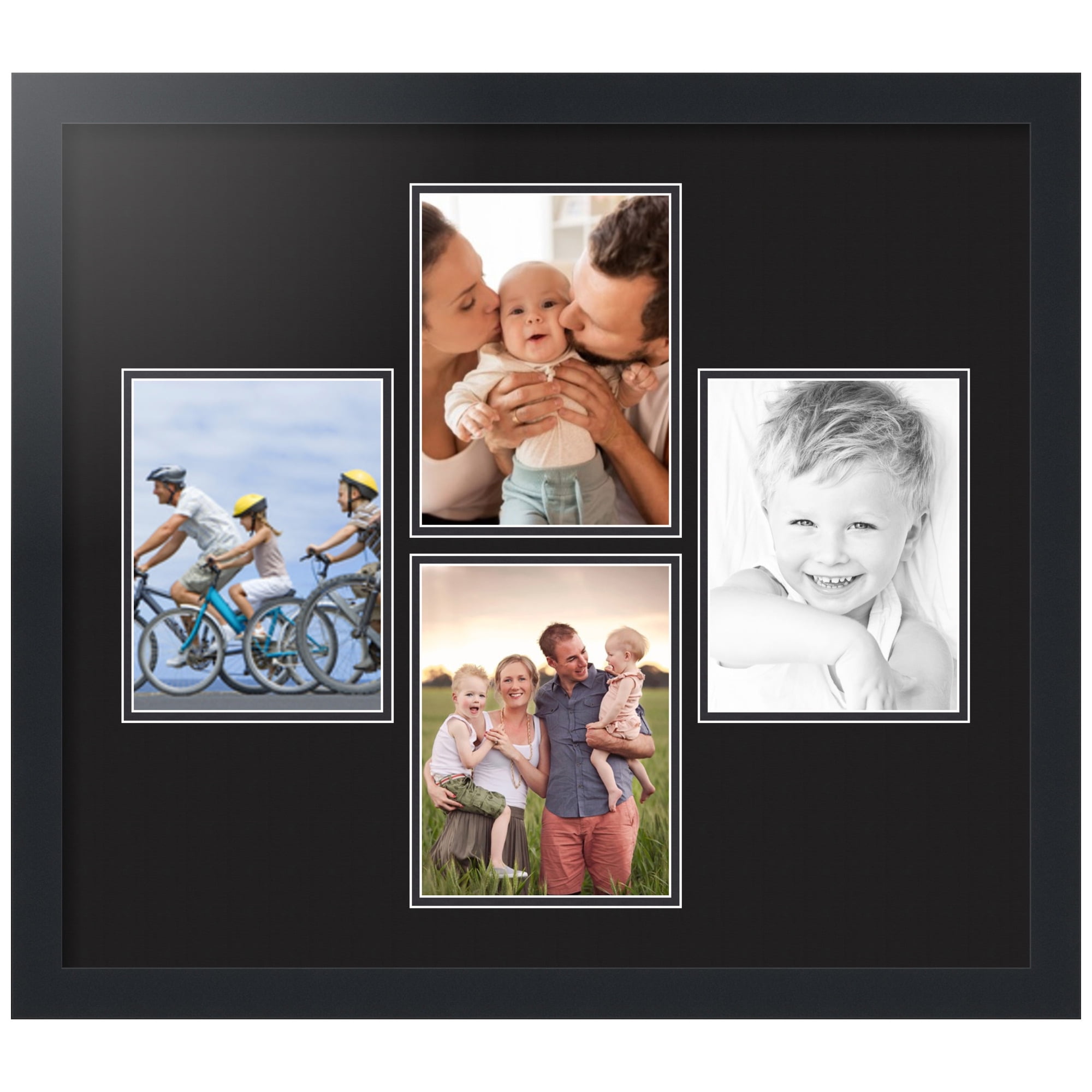 ArtToFrames Collage Photo Picture Frame with 4 - 6x8" Openings, Framed ...