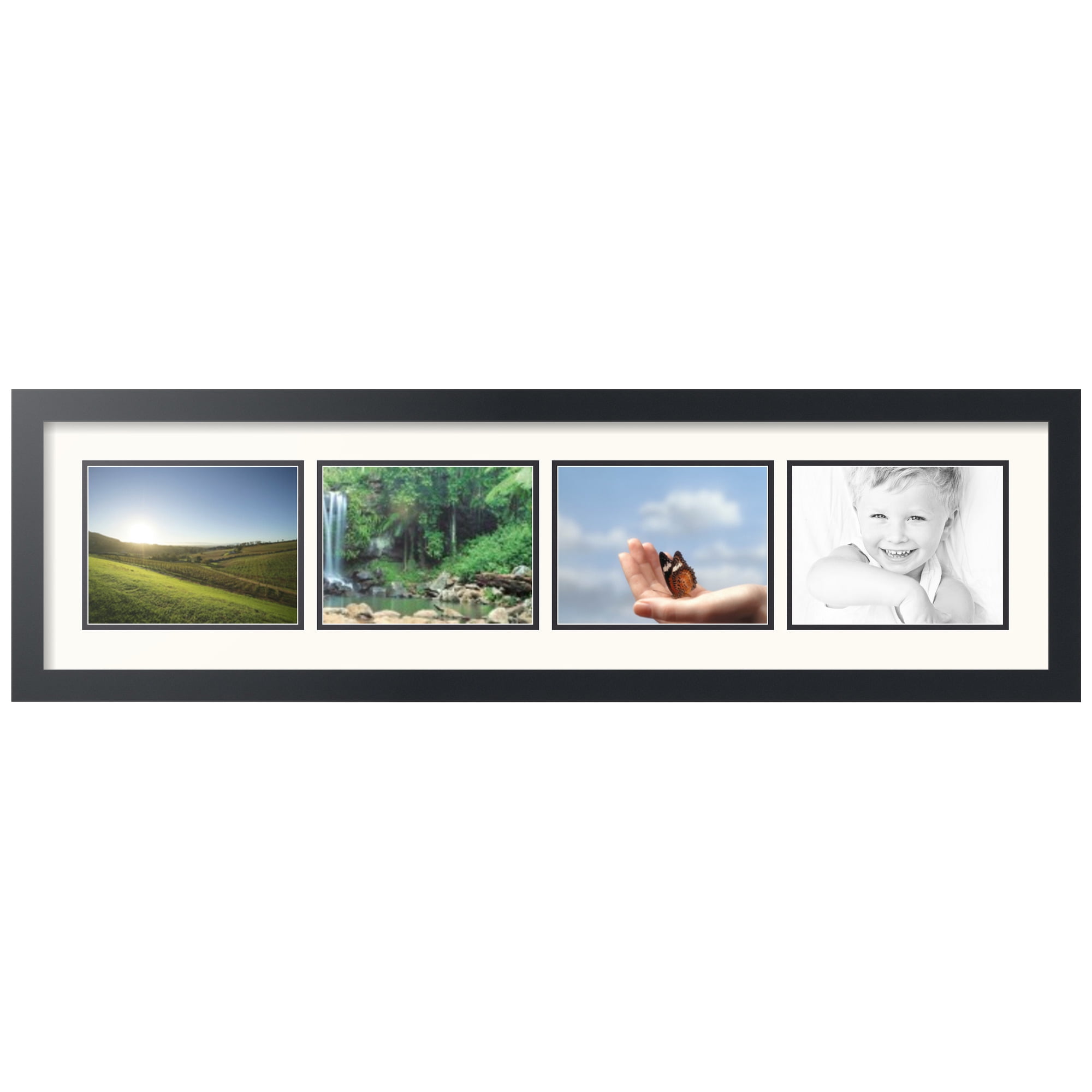 ArtToFrames Collage Photo Picture Frame with 4 - 6x8" Openings, Framed ...