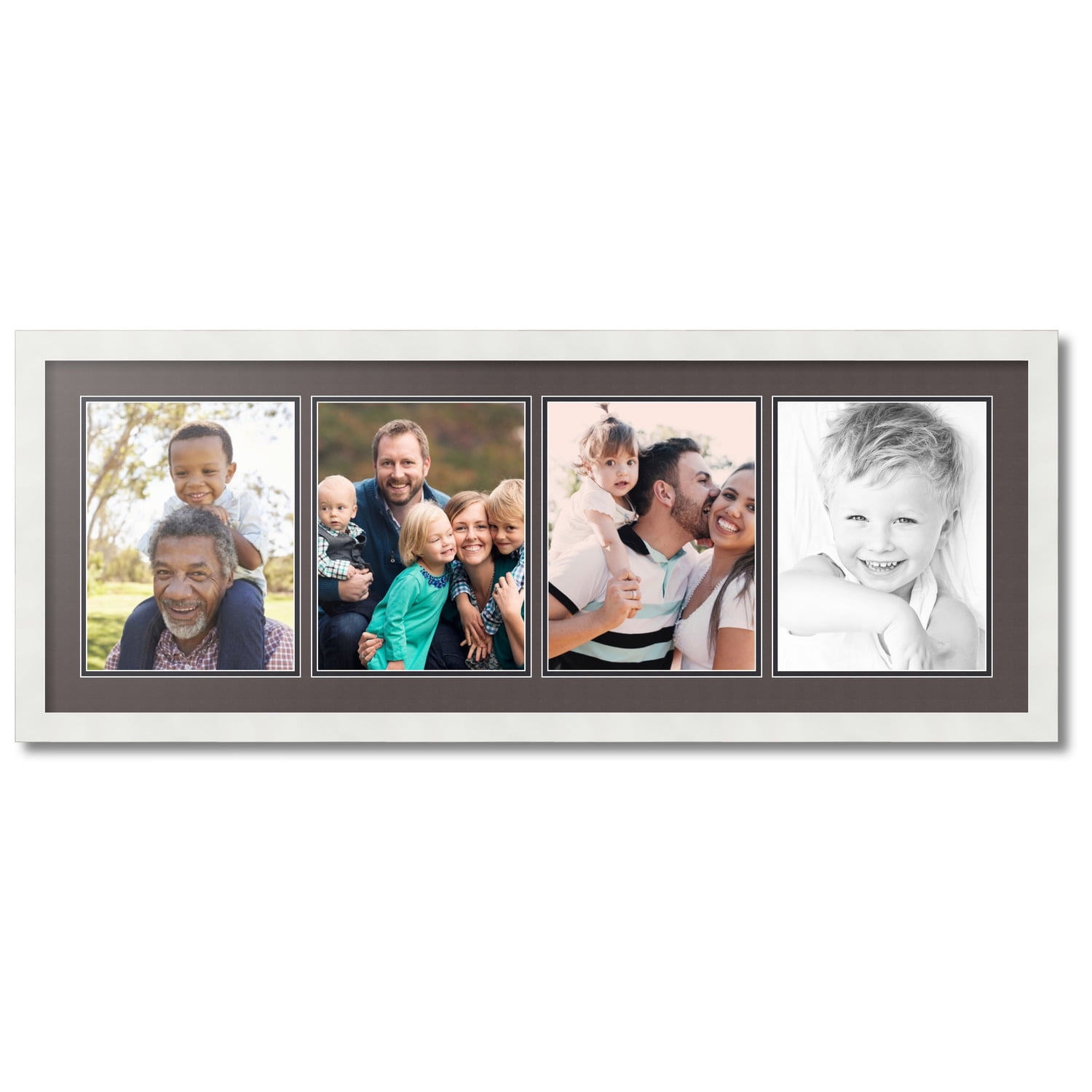 ArtToFrames Collage Photo Frame with Four 8.5x11 Openings in White ...