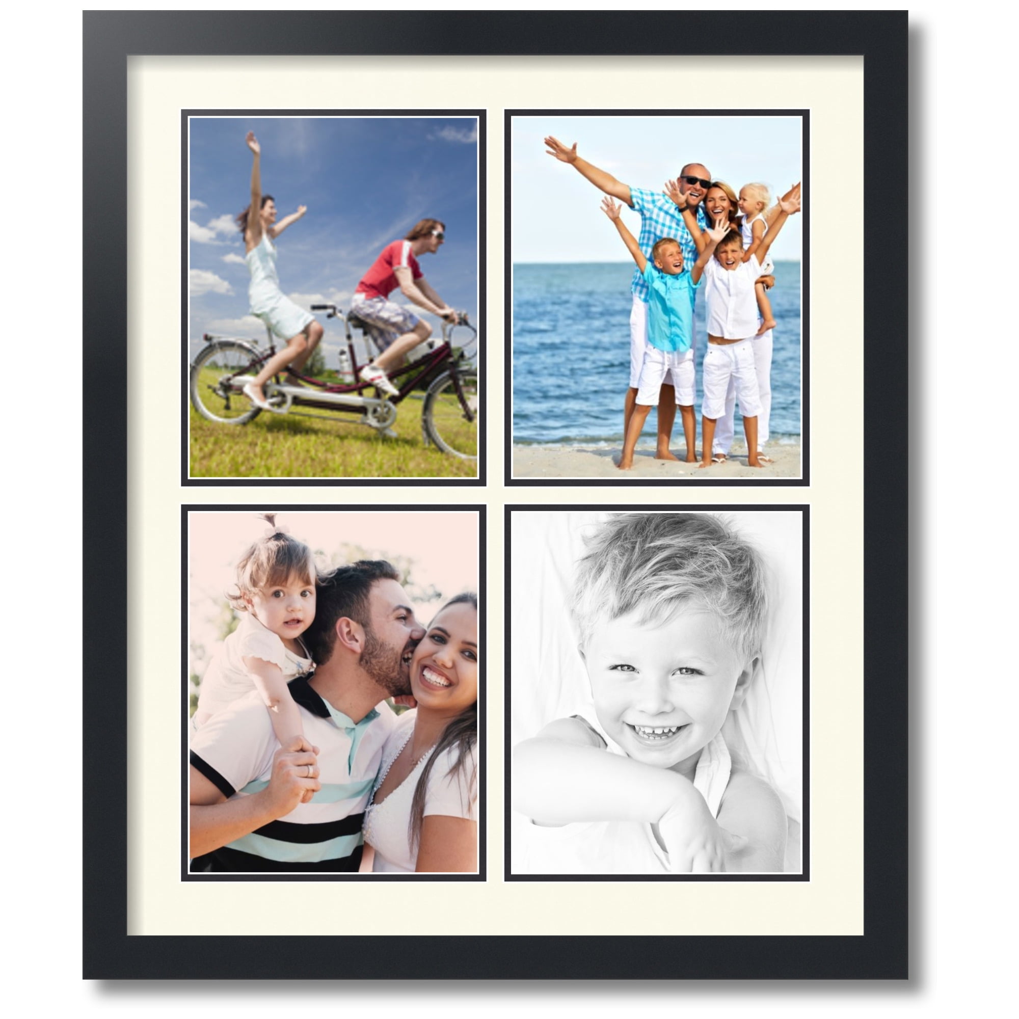 ArtToFrames Collage Photo Picture Frame with 4 - 8x10" Openings, Framed ...