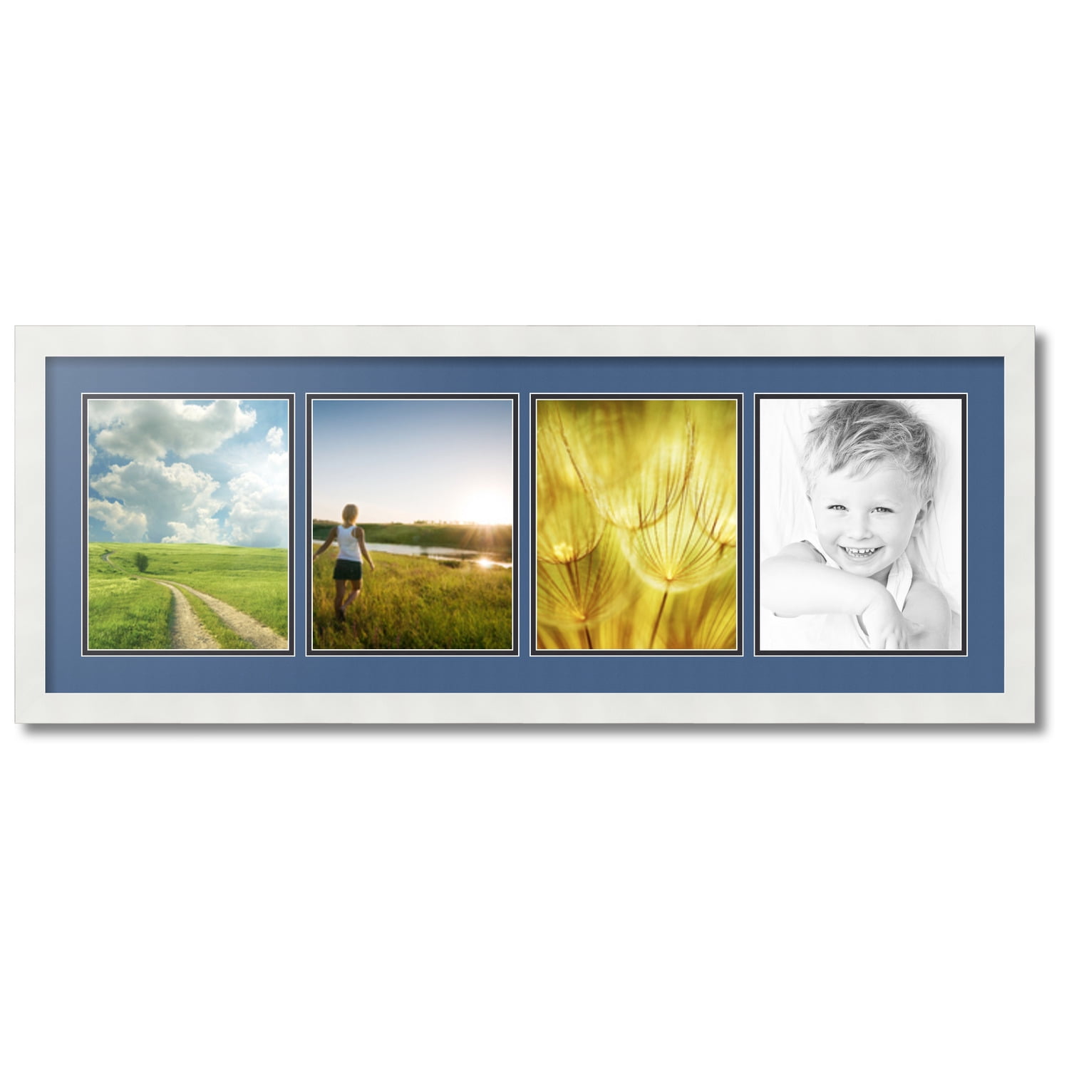 ArtToFrames Collage Photo Picture Frame with 4 - 8x10 Openings, Framed ...