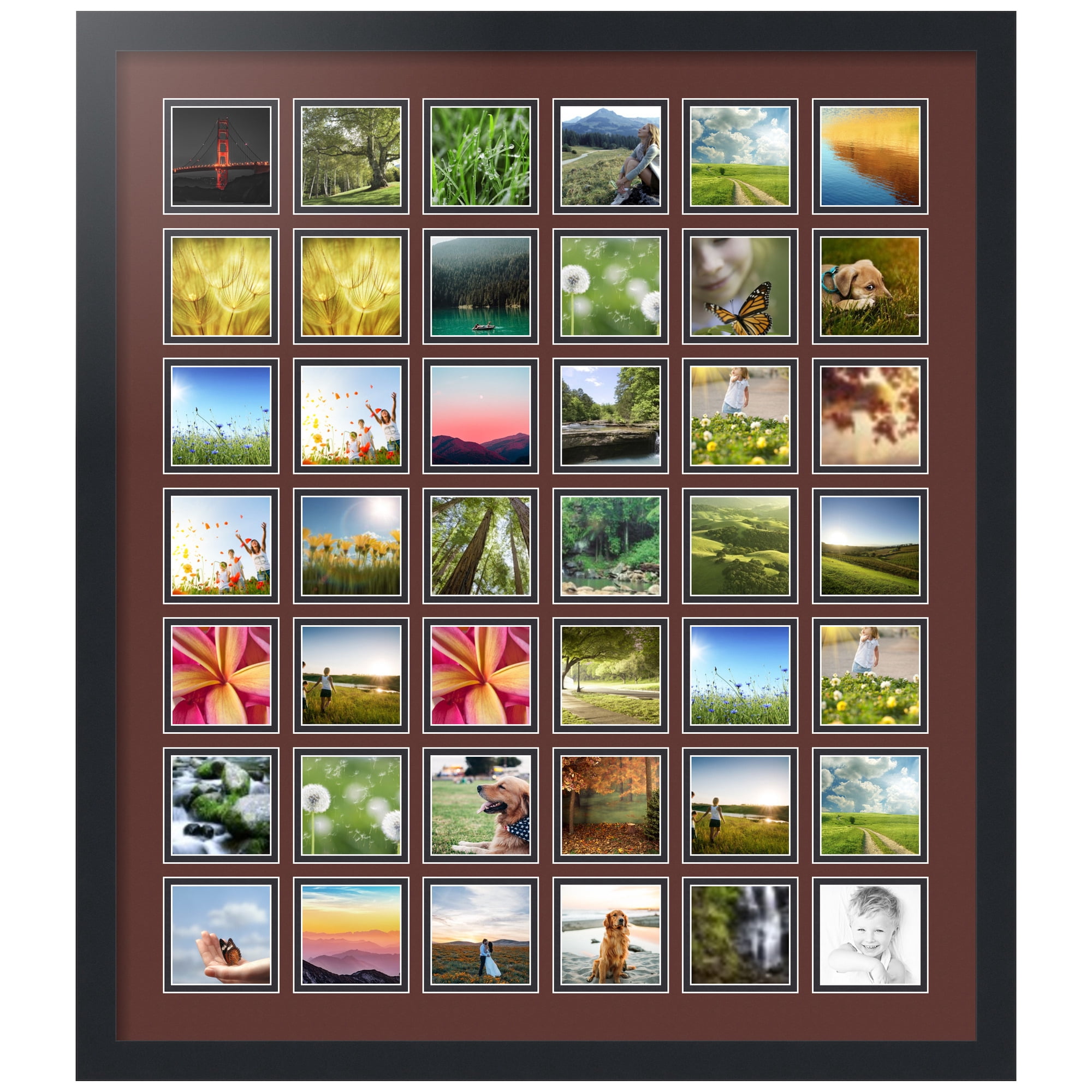 ArtToFrames Collage Photo Picture Frame with 42 - 3x3